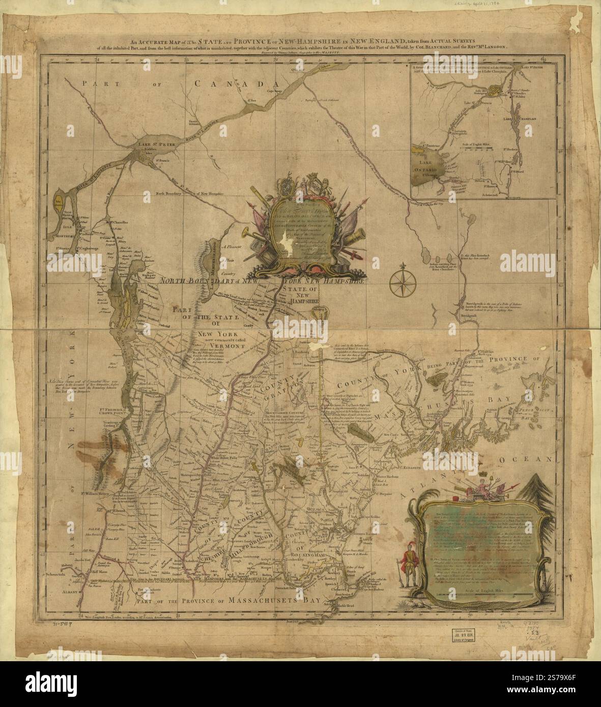 An accurate map of the State and Province of New-Hampshire in New ...