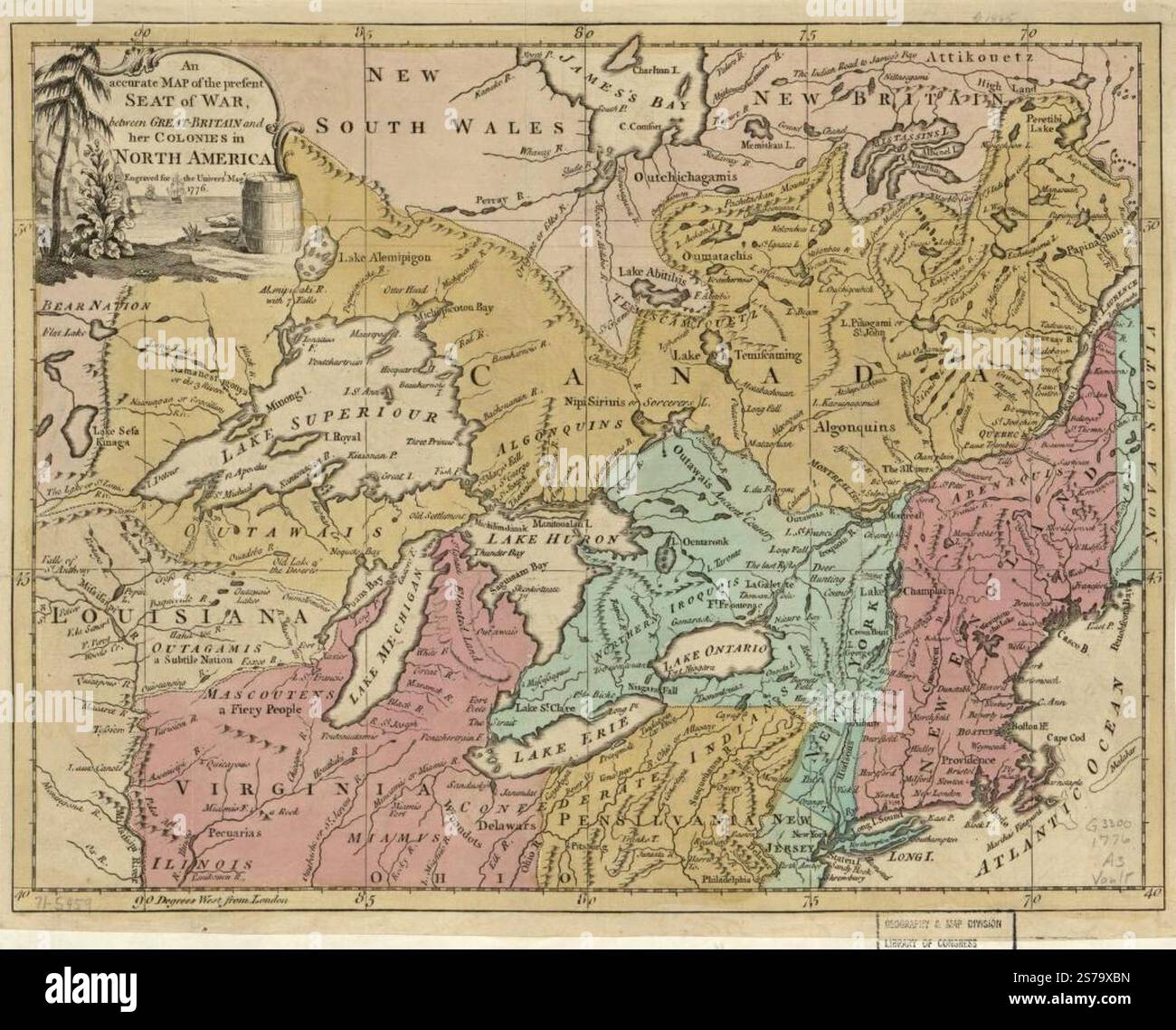 An Accurate map of the present seat of war between Great-Britain and ...
