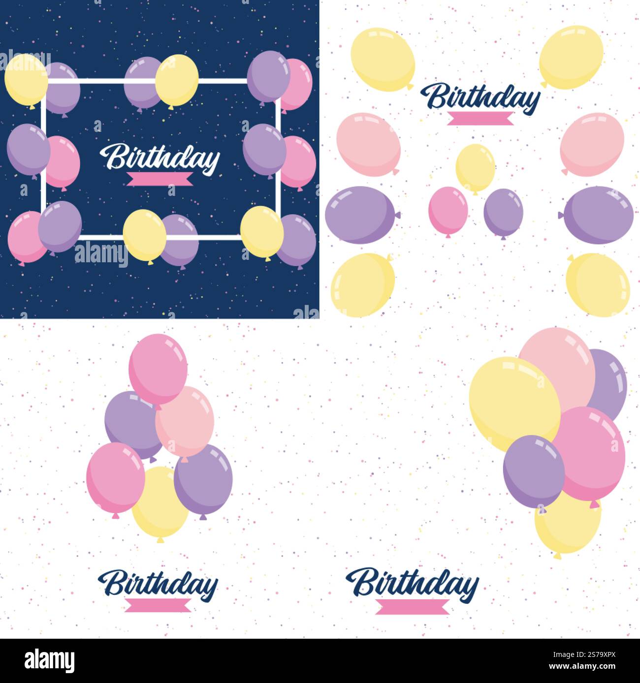 Happy Birthday written in a brush stroke font with a watercolor ...