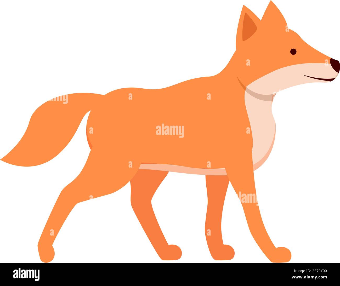 Mammal wolf icon cartoon vector. Dingo dog. Cute character. Mammal wolf ...