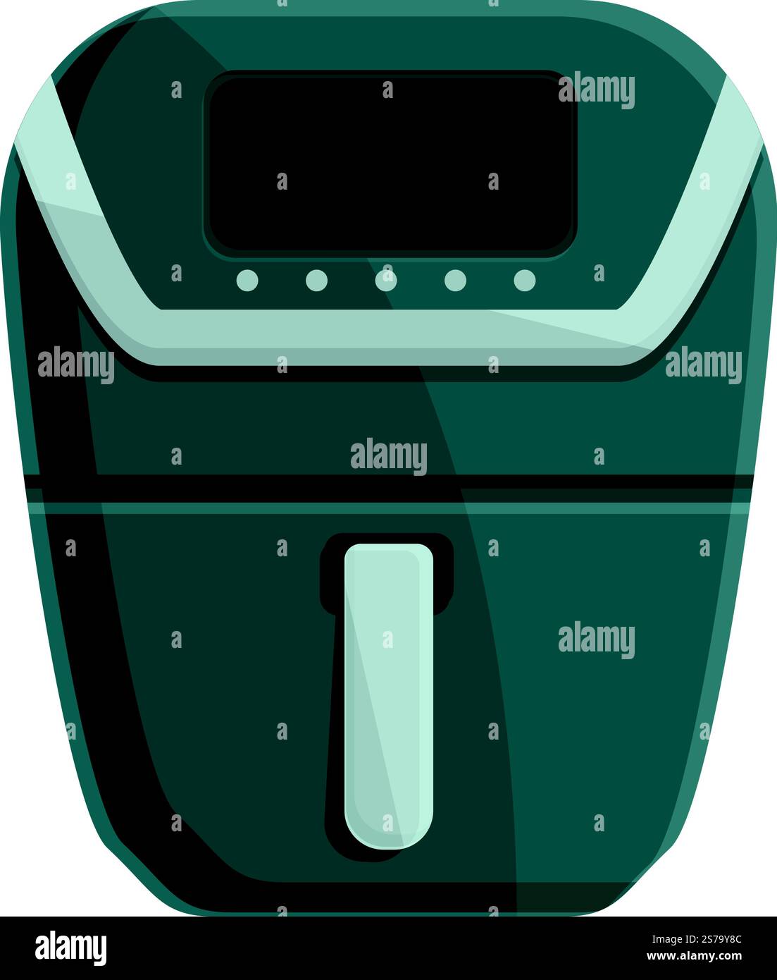 Roast air fryer icon cartoon vector. Cook food. Cooking machine. Roast ...