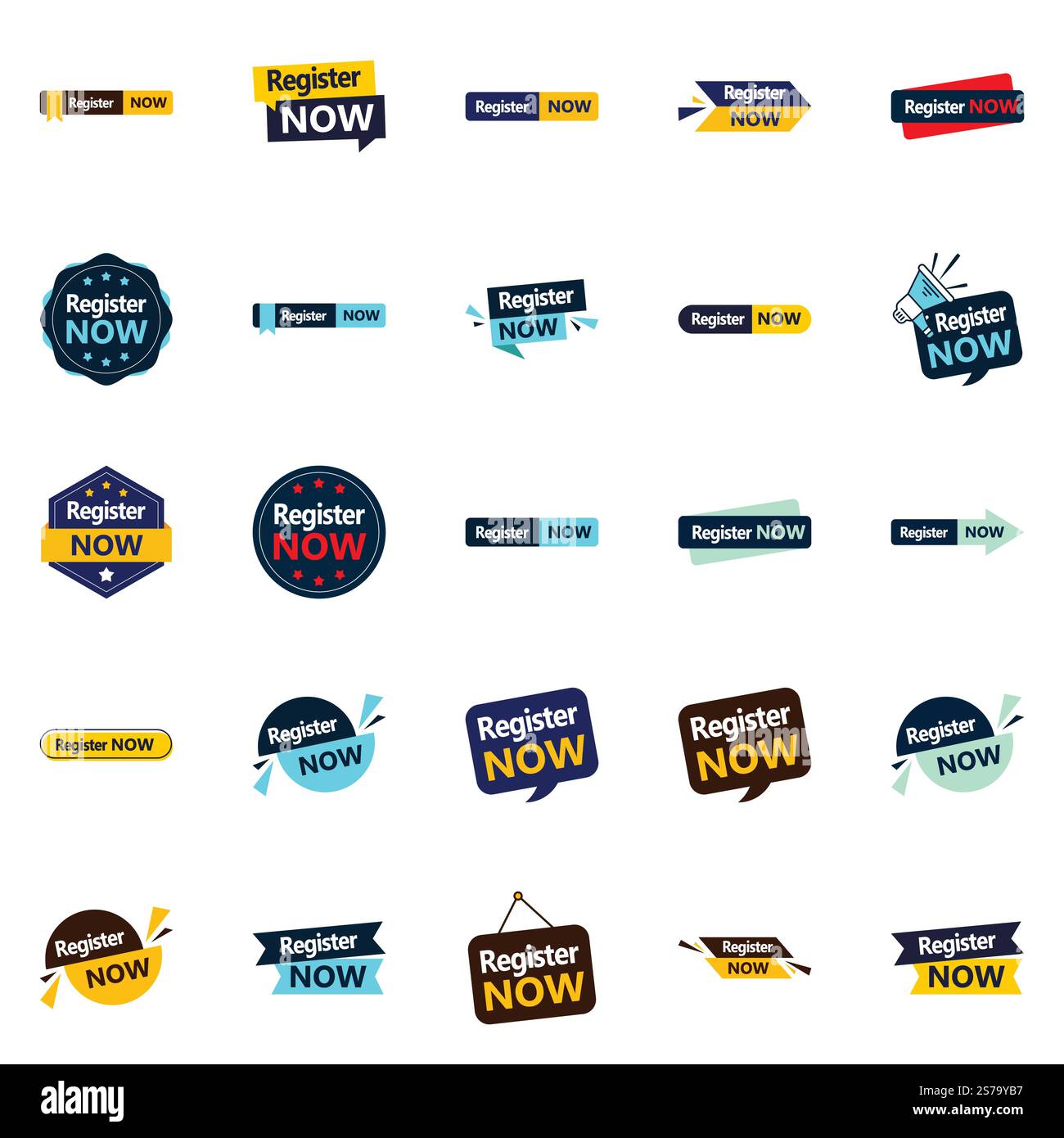 25 Professional Typographic Elements for a polished registration ...