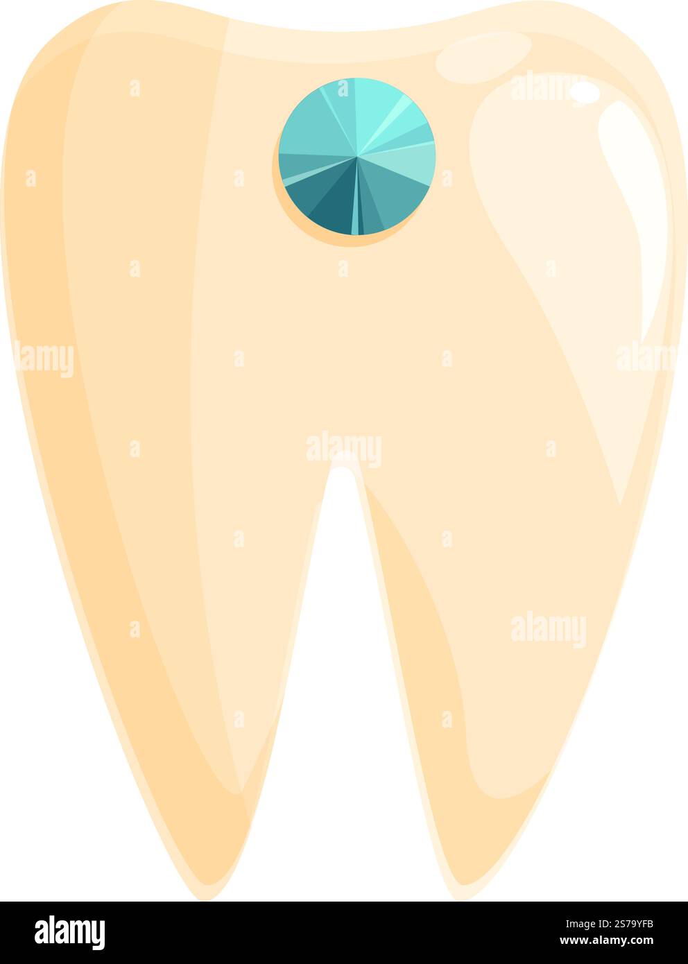 Tooth gem icon cartoon vector. Dental care. Clean dent. Tooth gem icon ...