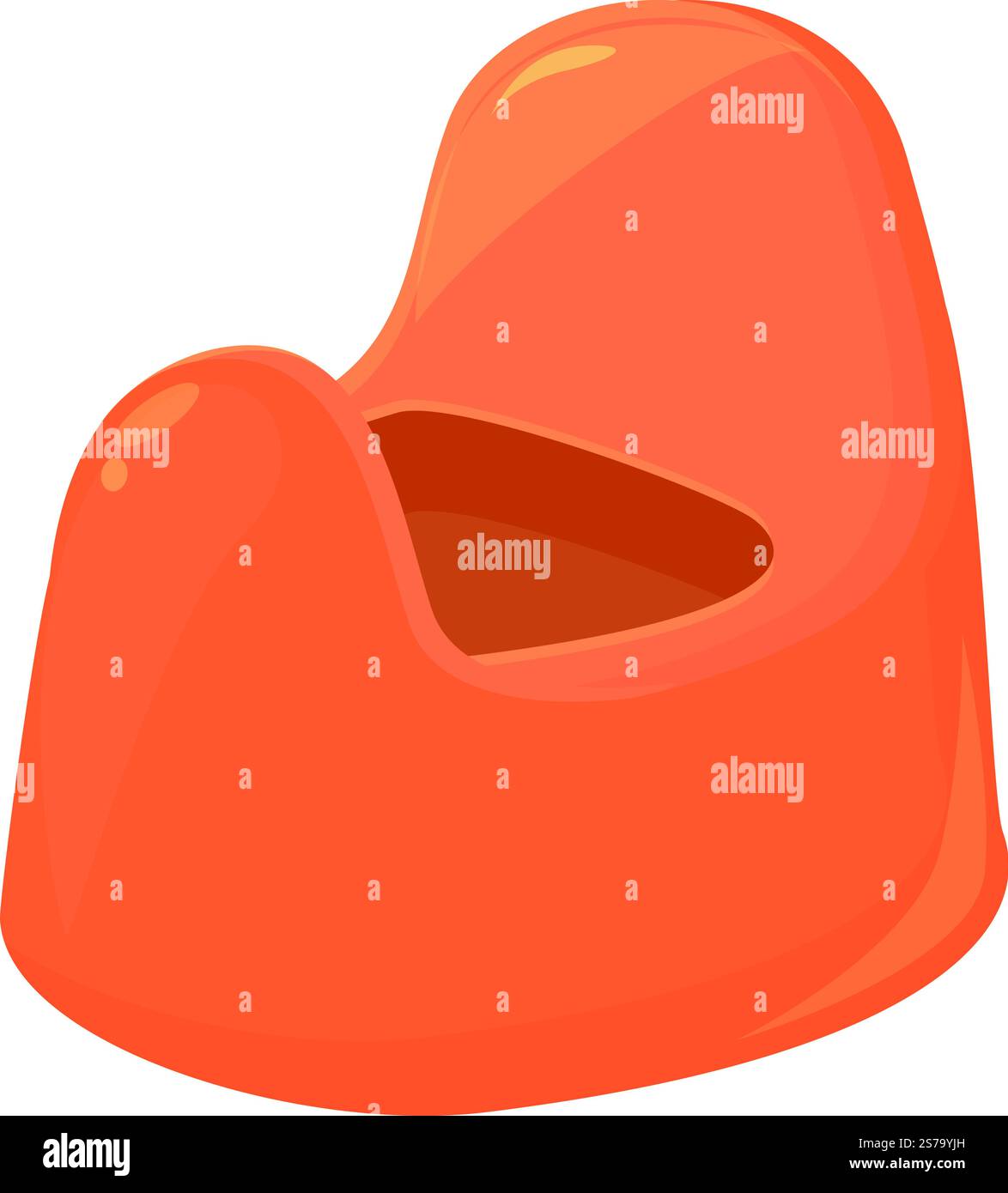 Training potty icon cartoon vector. Kid toilet. Pot object. Training ...