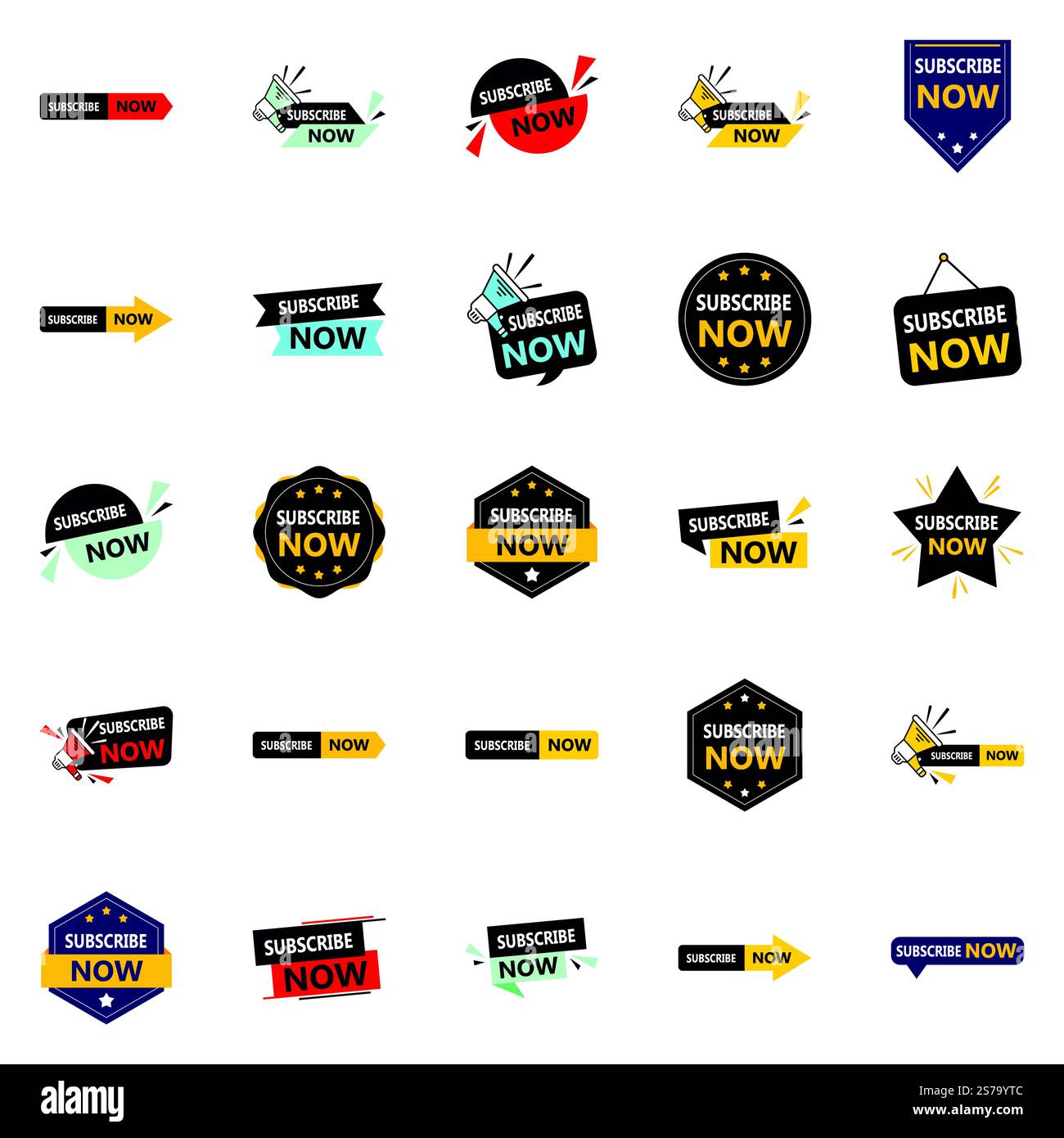 25 Eye-catching Subscribe Now Banners for Online Advertising Stock ...