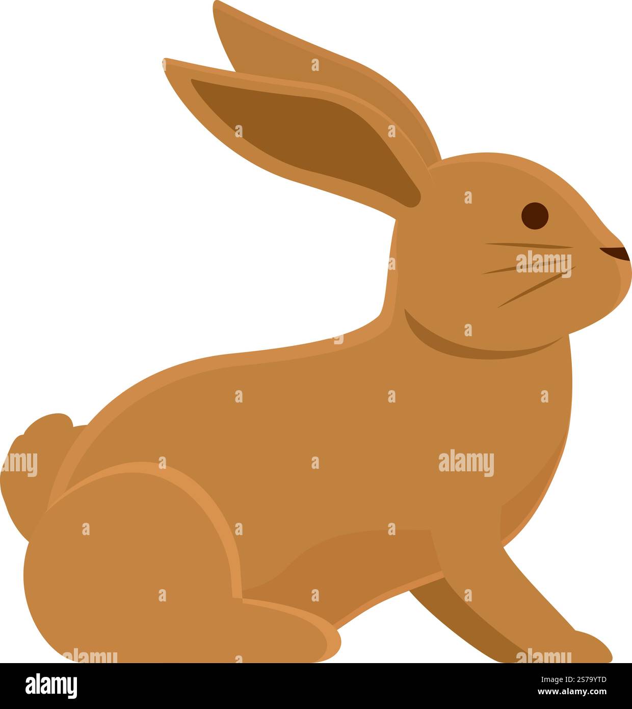 Brown rabbit icon cartoon vector. Cute bunny. Hare jump. Brown rabbit ...