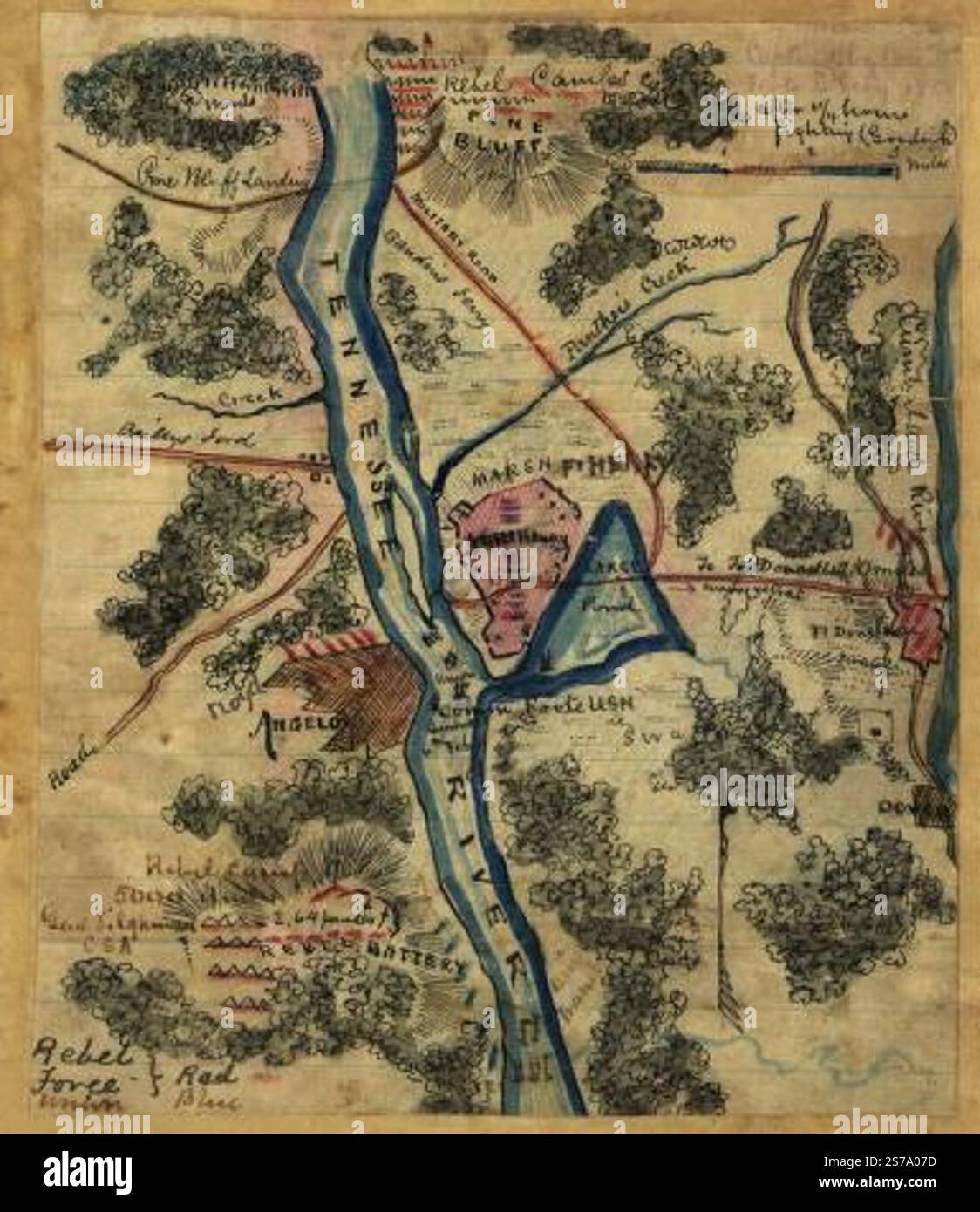 Capture of forts [sic] Henry ... Tennessee By U.S. Grant, January 1862 ...