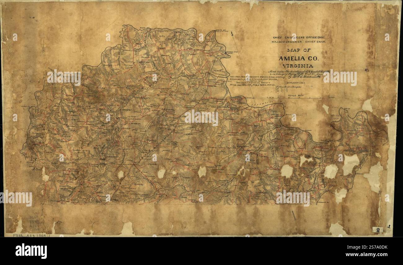 Map of amelia co hi-res stock photography and images - Alamy