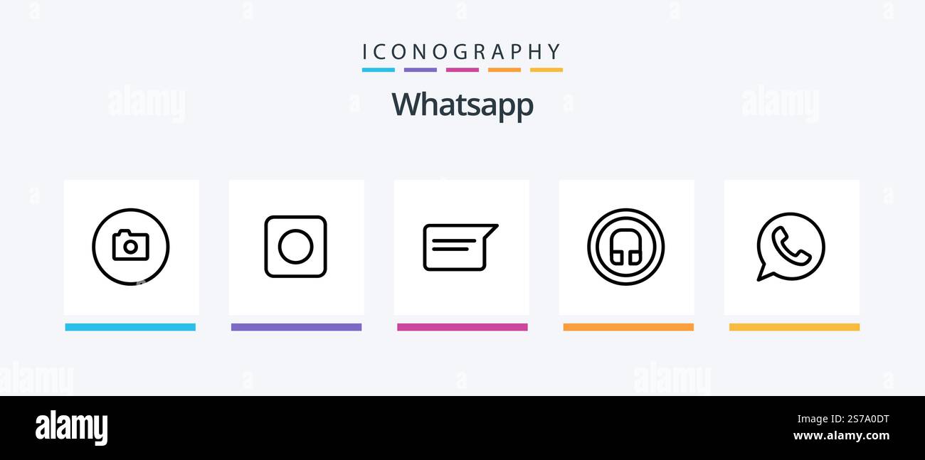Whatsapp Line 5 Icon Pack Including . image. ui. research. Creative ...