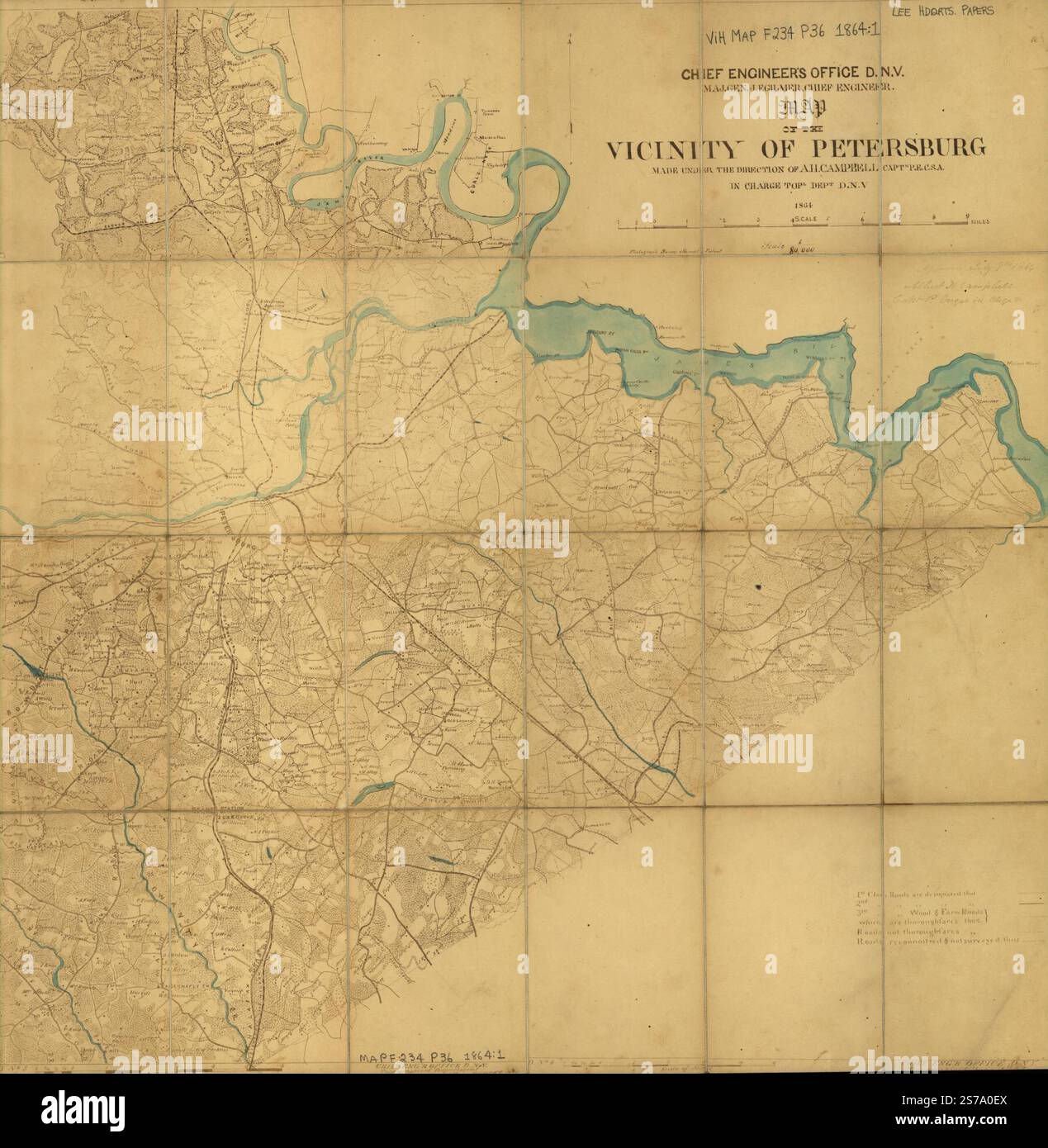 Map of the vicinity of Petersburg : made under the direction of A.H ...