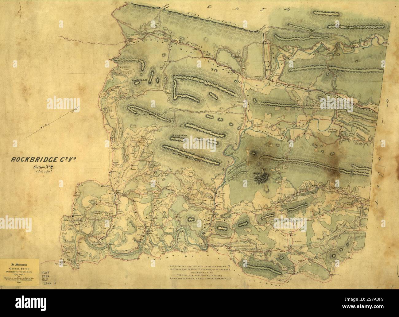 Rockbridge Co., Va. Section no. 2. 1863 by Confederate States of ...