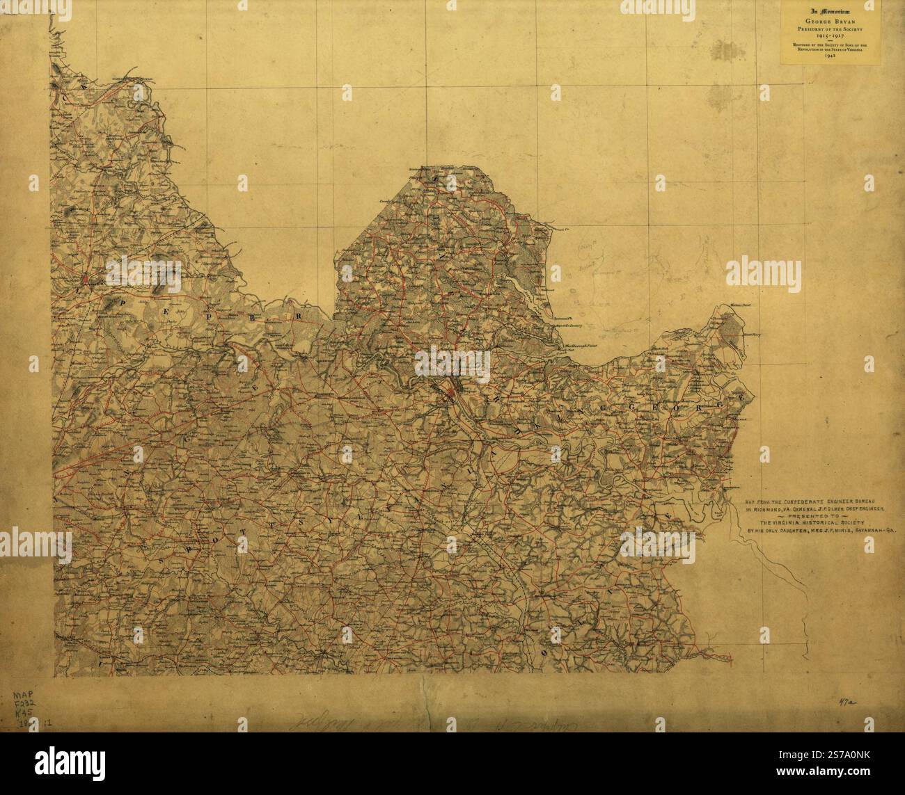 [Map of King George co. , and parts of the counties of Caroline ...