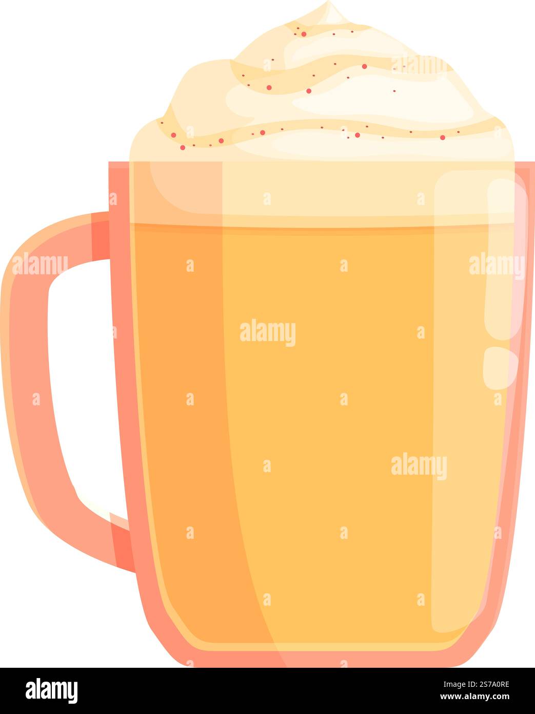 Spice latte drink icon cartoon vector. Fall cup. Food dessert. Spice ...