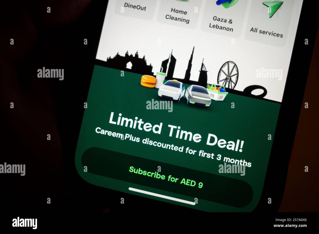 United Arab Emirates. 12th Jan, 2025. The Careem App, offering Careem ...