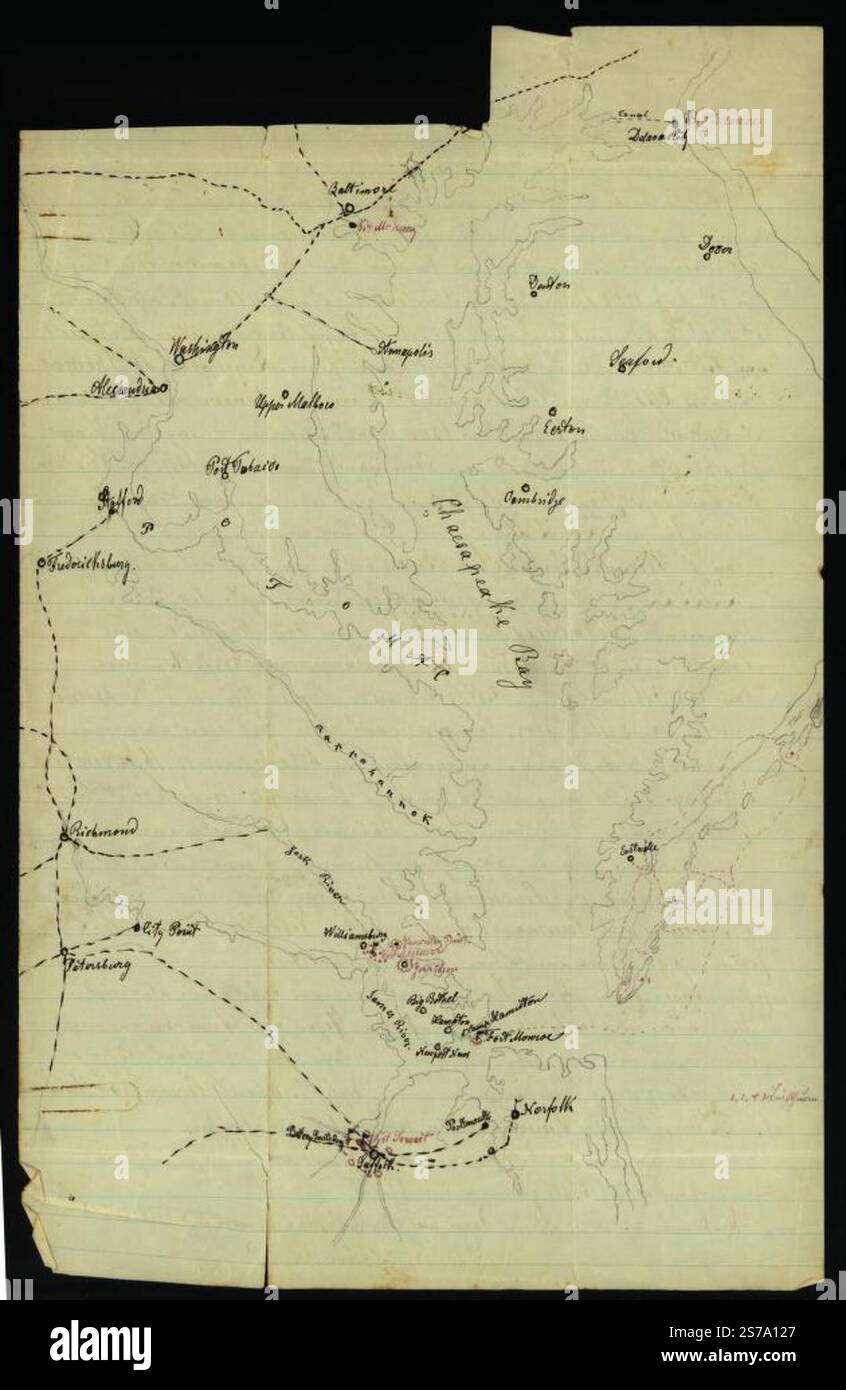 [Map of the Middle Atlantic States]. 1864 by Schilling Franz Wilhelm ...