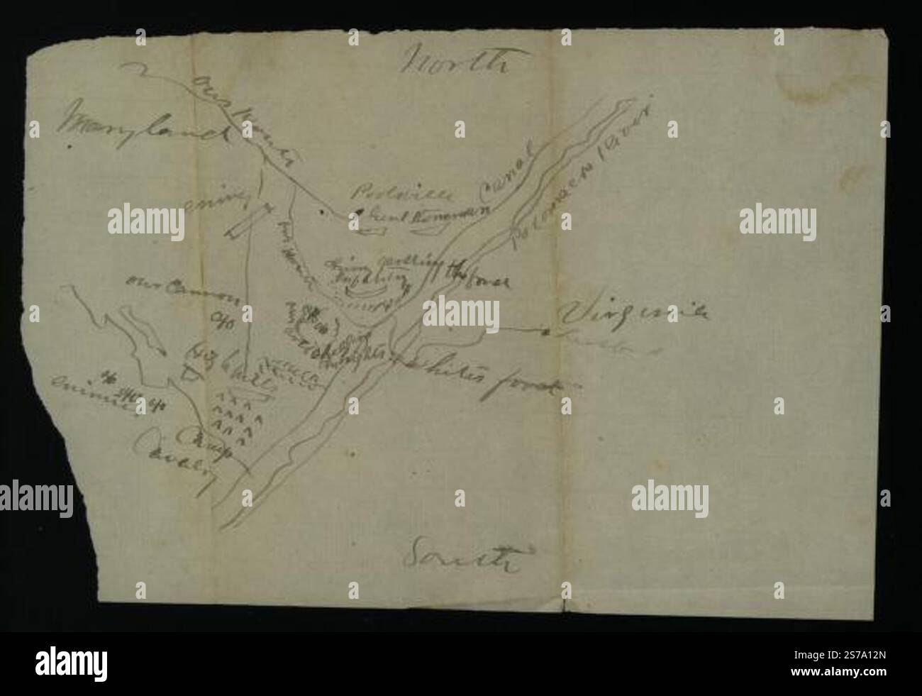 [Map of a cavalry engagement near Poolesville, Md., 1862]. 1862 by ...