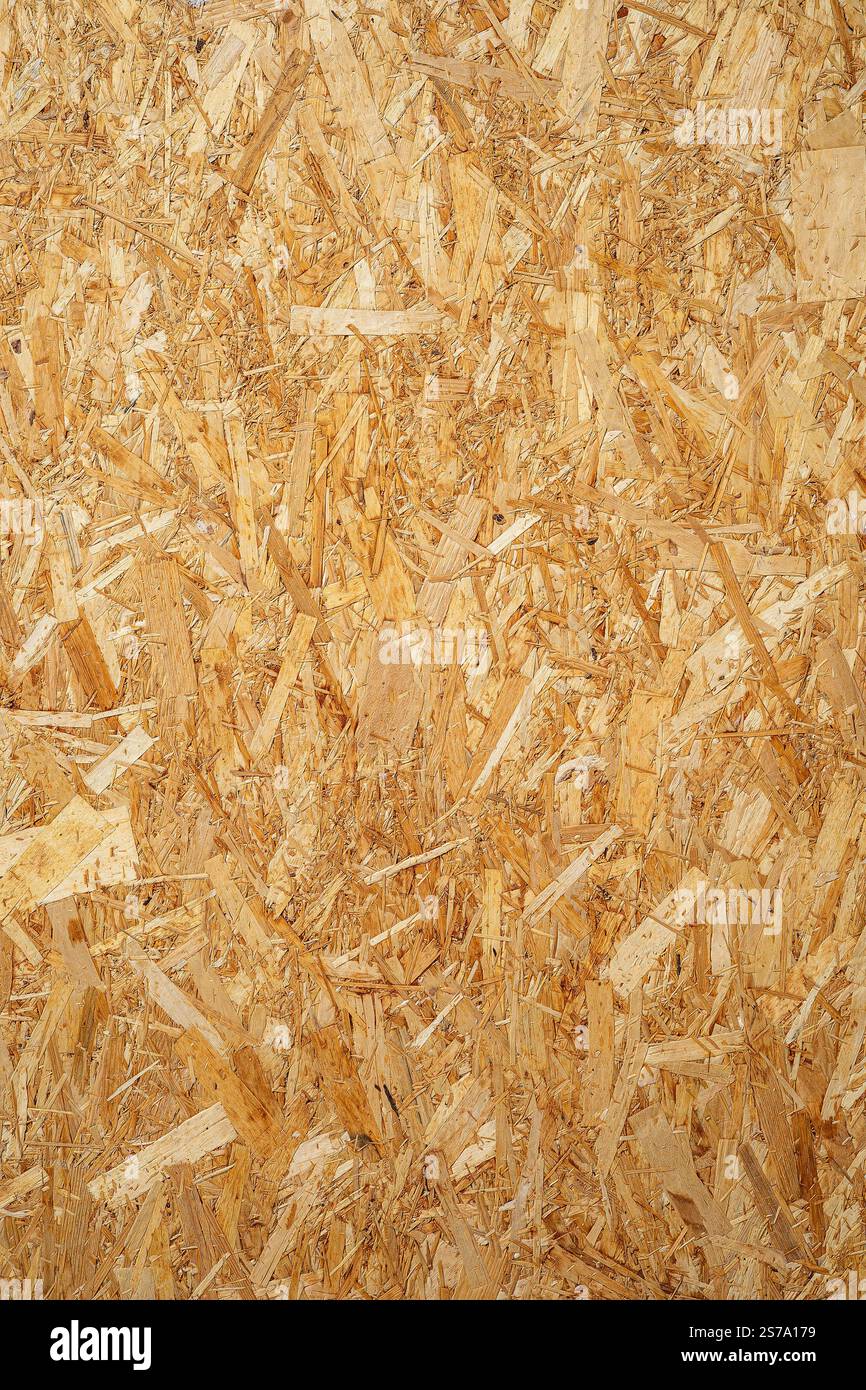 Close-up image of oriented strand board (osb) texture pattern for ...