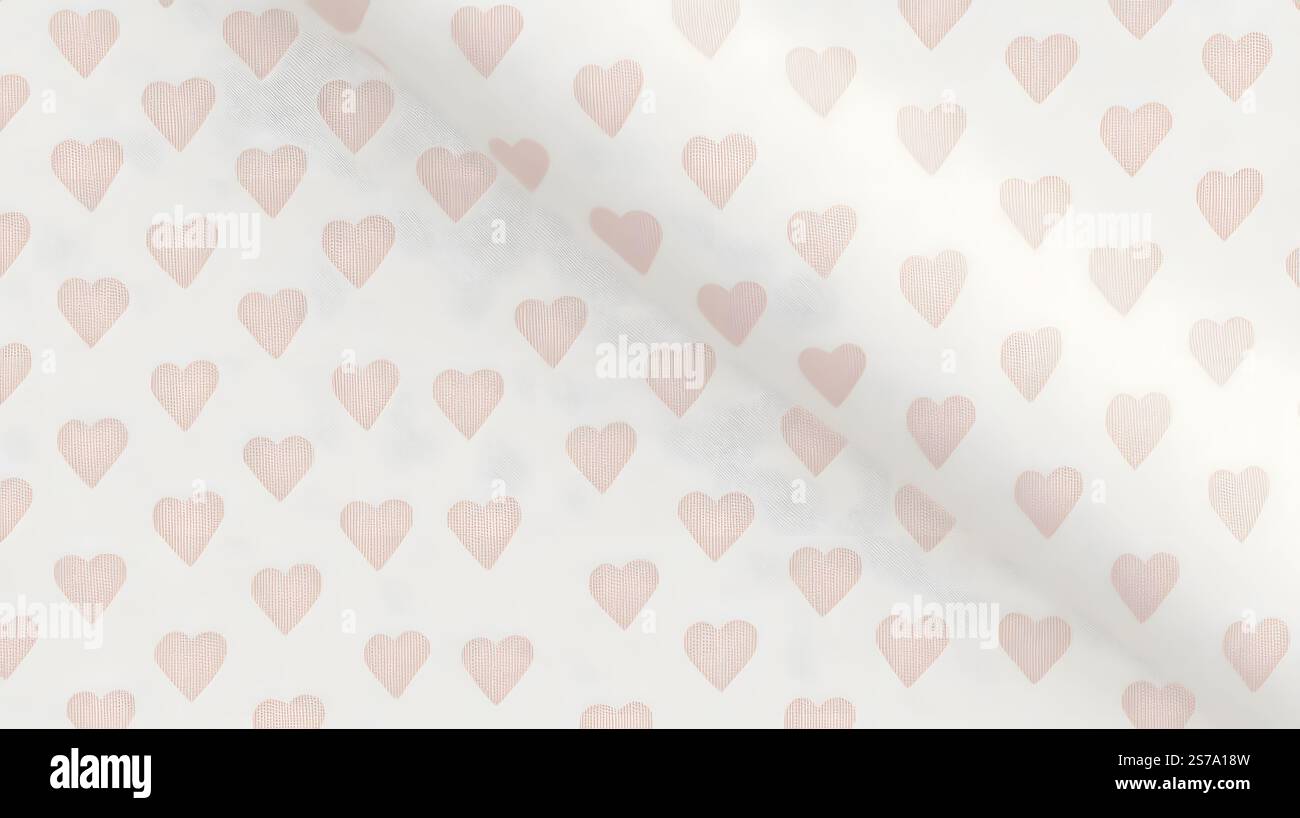 Soft,delicate pink heart shapes in a seamless,repeating pattern on a ...