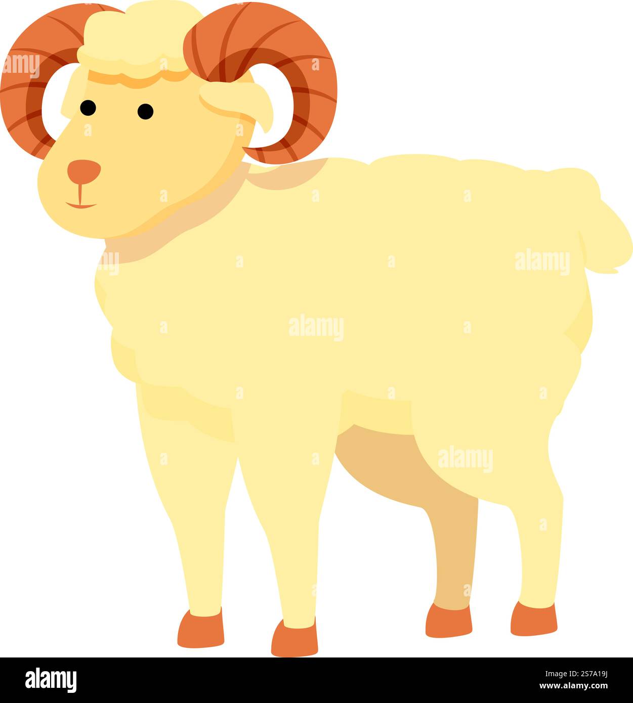 Ram sheep icon cartoon vector. Goat animal. Mascot zodiac. Ram sheep ...