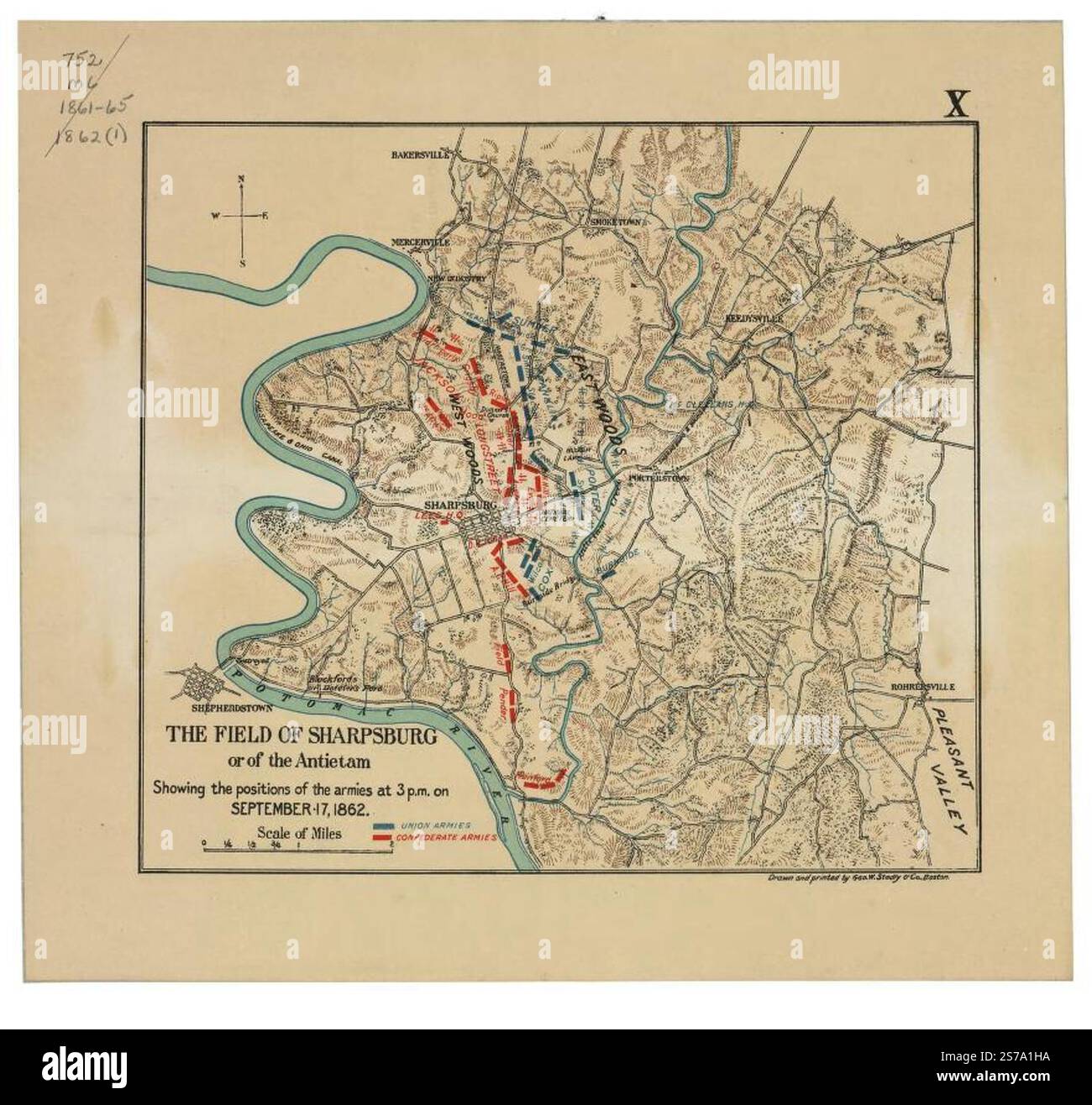 The field of Sharpsburg or of the Antietam : showing the positions of ...