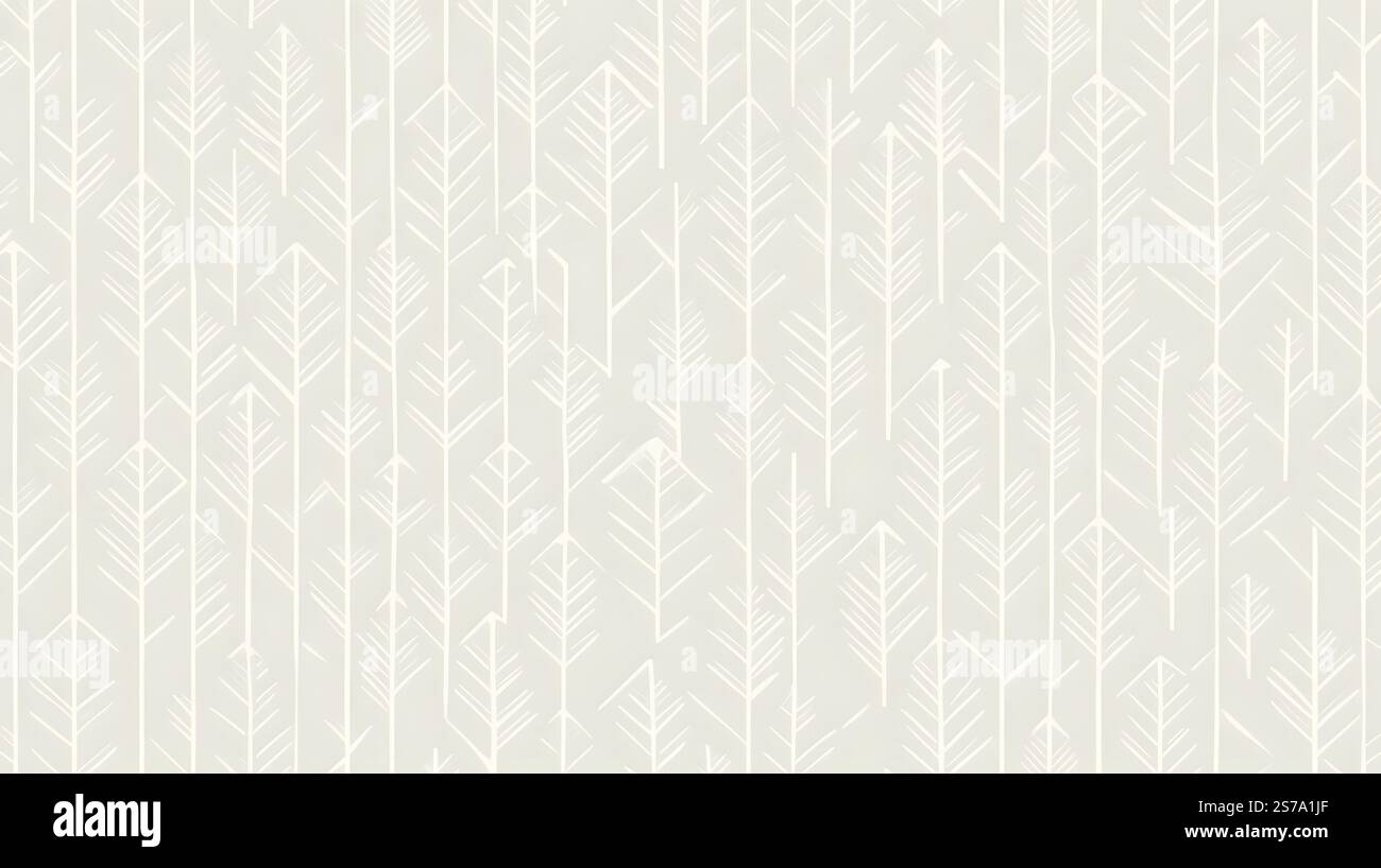 Muted mint green subtle arrow pattern on a very light sand abstract ...