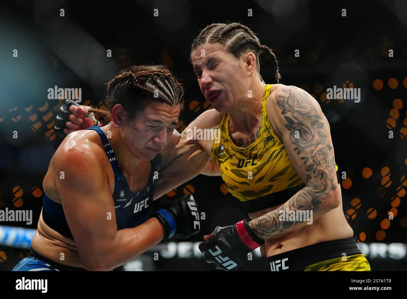 LOS ANGELES, CA - JANUARY 18: Karol Rosa and Ailin Perez meet in the ...