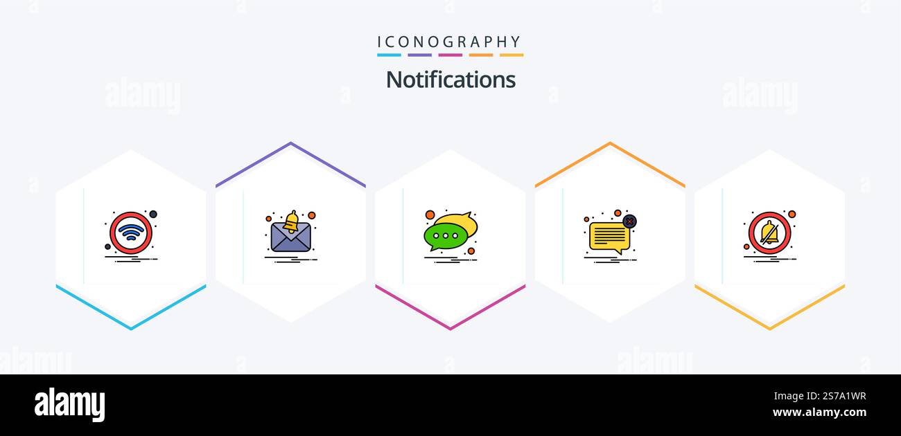 Notifications 25 FilledLine icon pack including notification. not ...