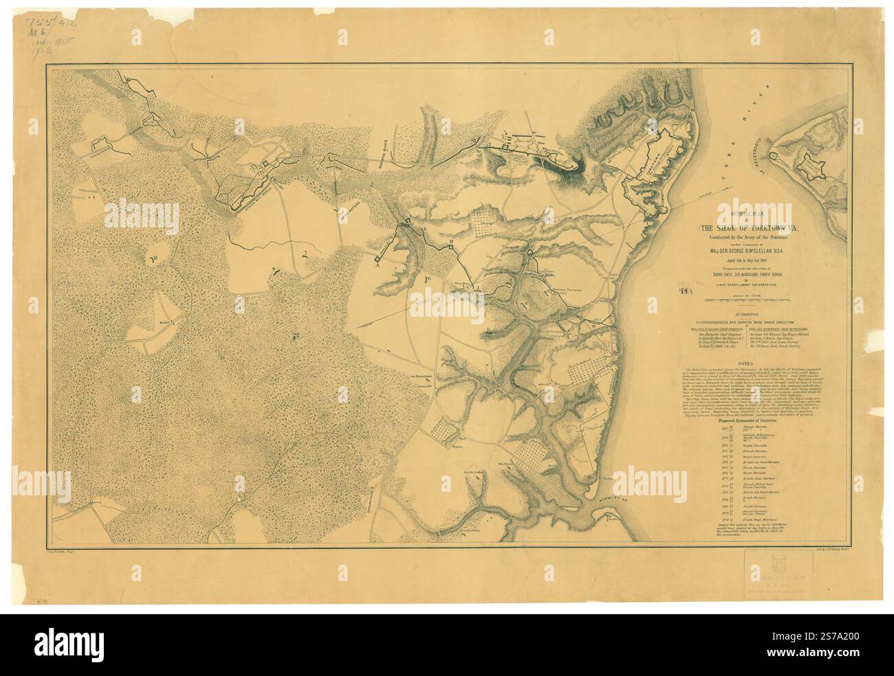 Battle of yorktown map hi-res stock photography and images - Alamy