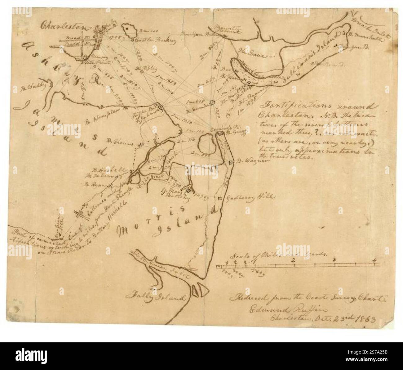 Map of fortifications Cut Out Stock Images & Pictures - Alamy