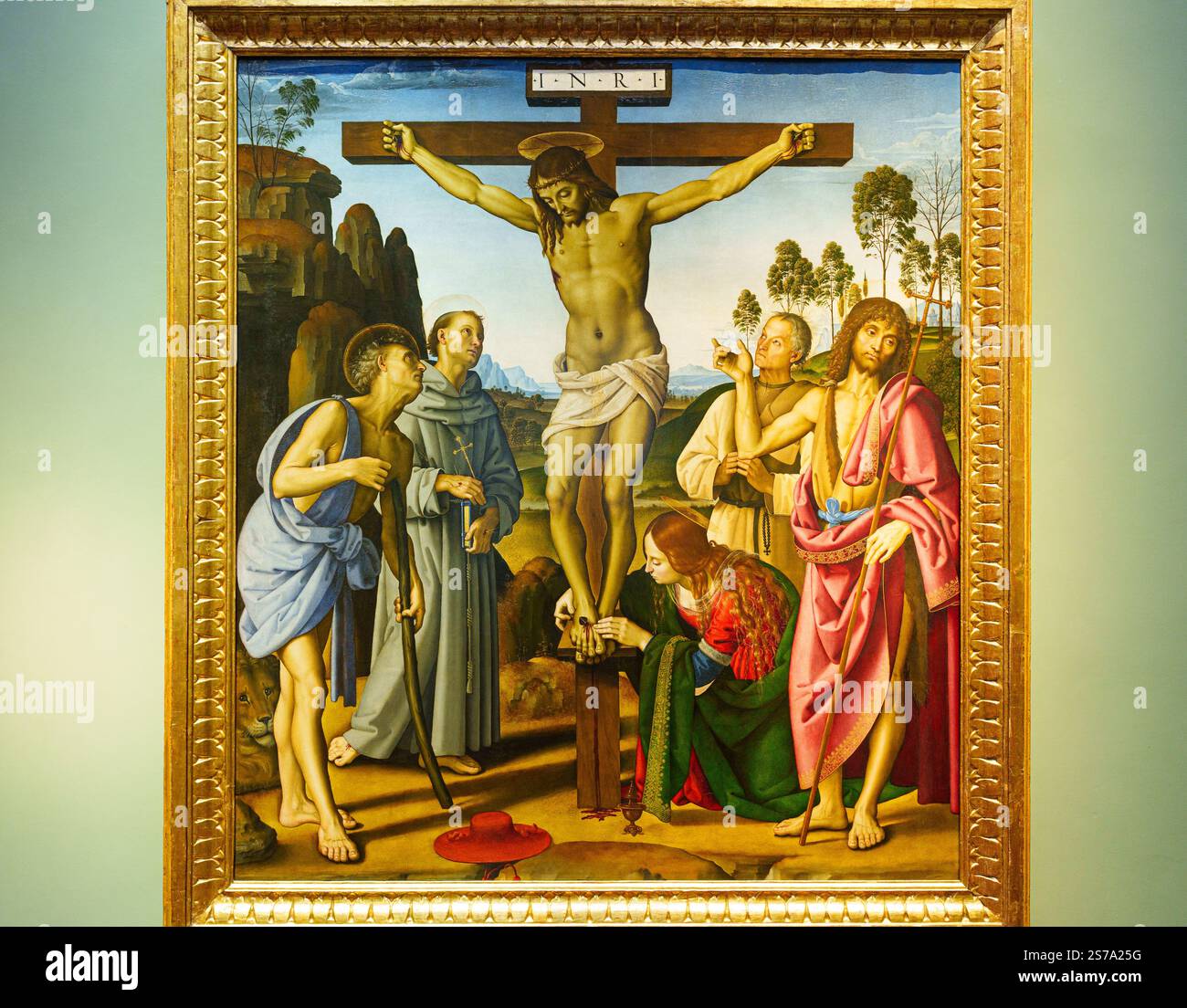 Florence, Italy, January 4, 2024: Crucifixion. Perugino Stock Photo - Alamy