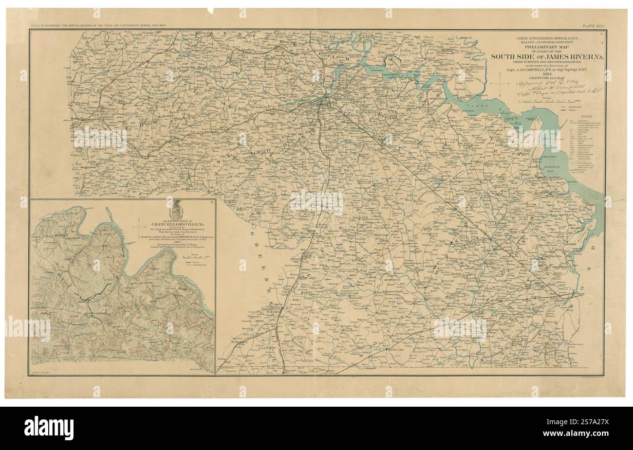 Preliminary map of a part of the south side of James River, Va. : from ...