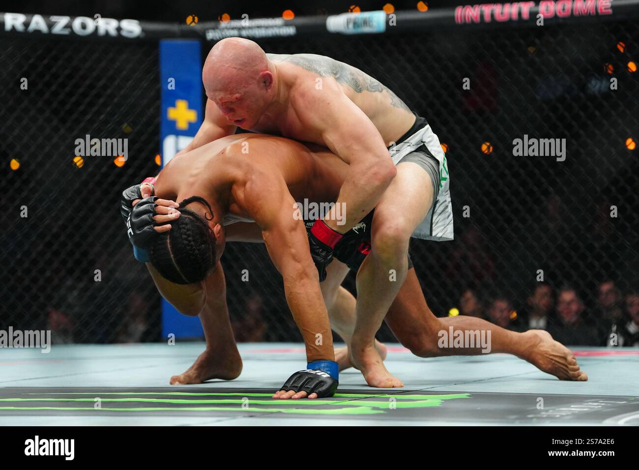 LOS ANGELES, CA - JANUARY 18: Bogdan Guskov and Billy Elekana meet in ...