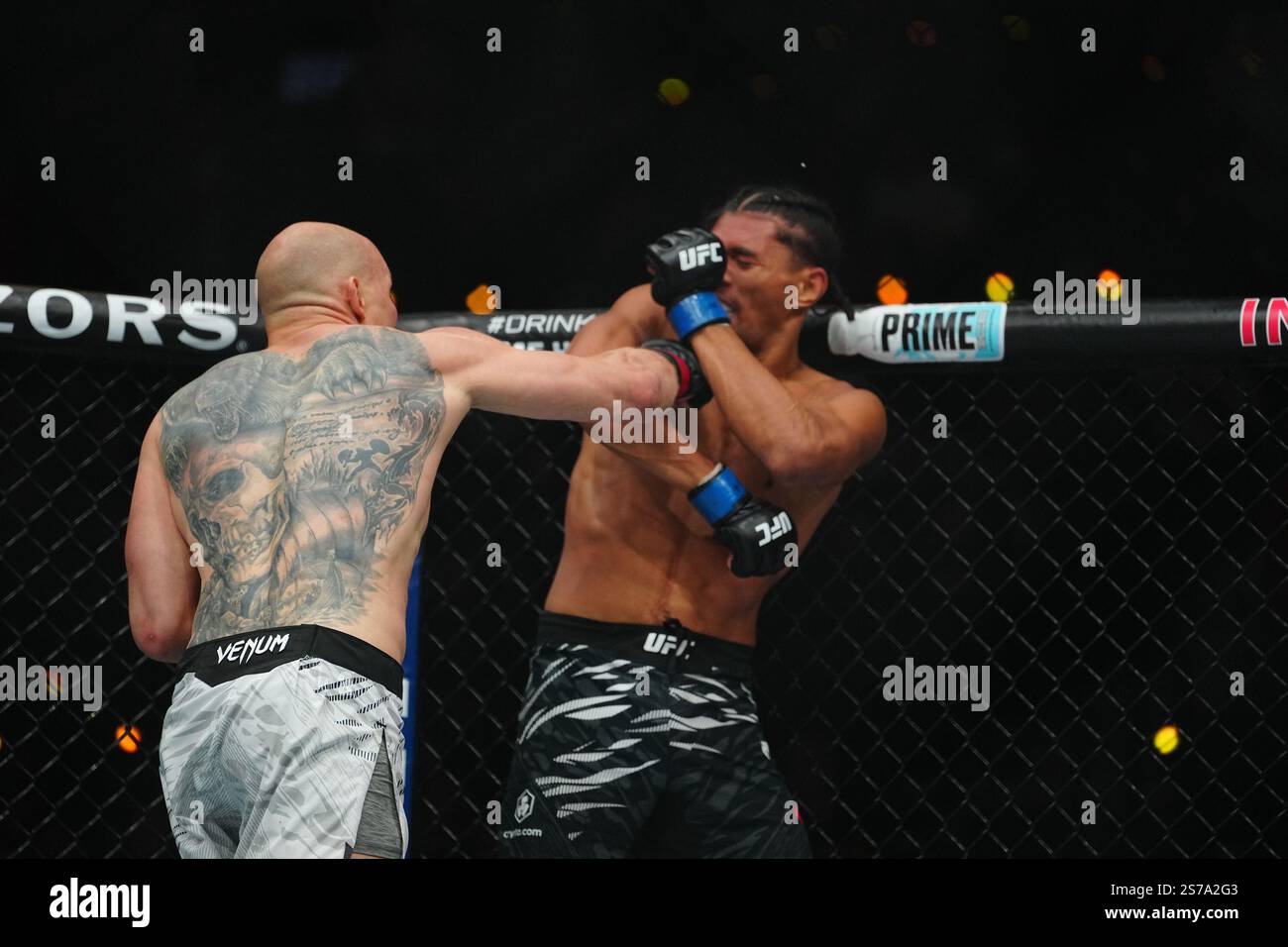 LOS ANGELES, CA - JANUARY 18: Bogdan Guskov and Billy Elekana meet in ...