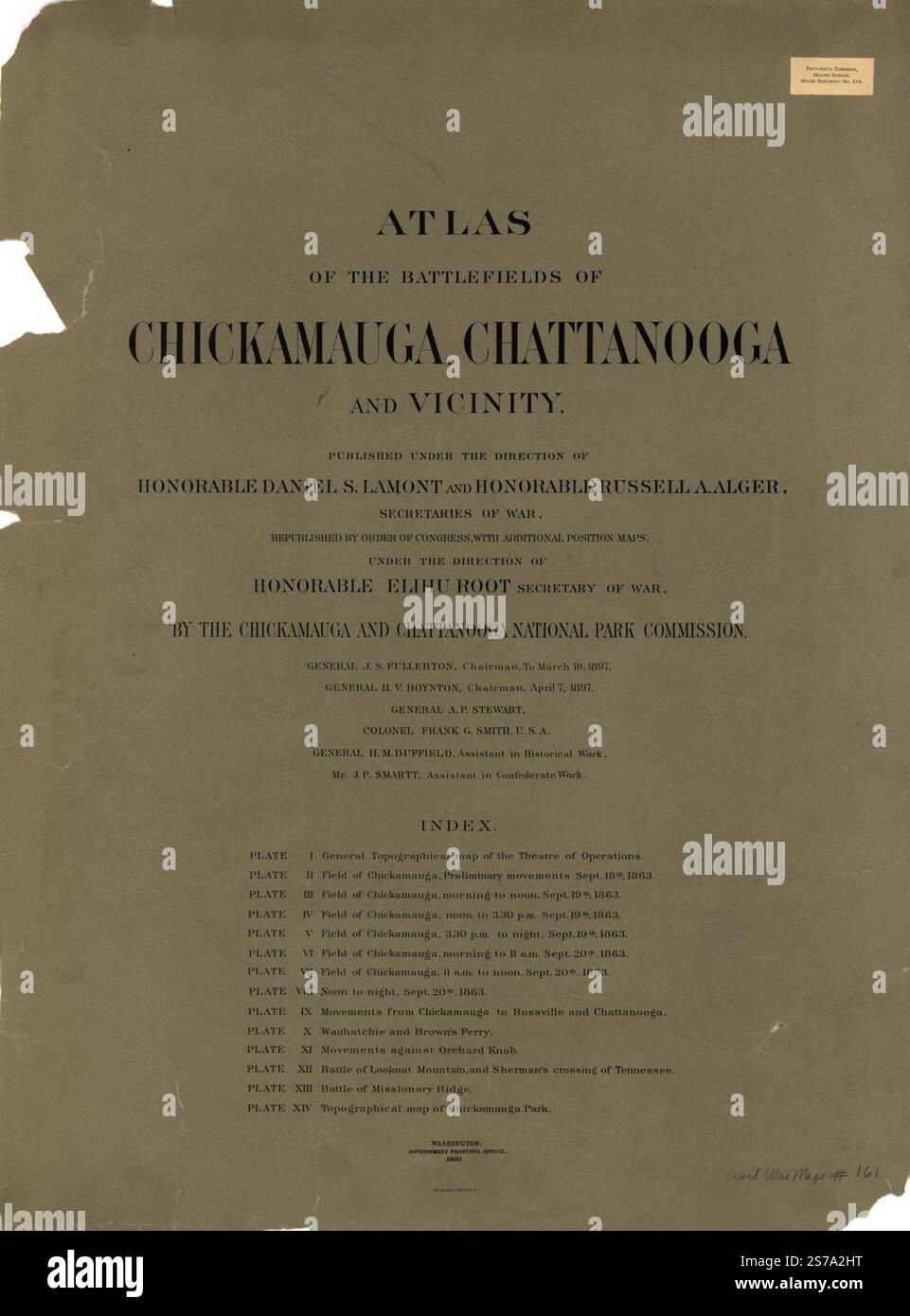 United states chickamauga and chattanooga national park commission hi ...