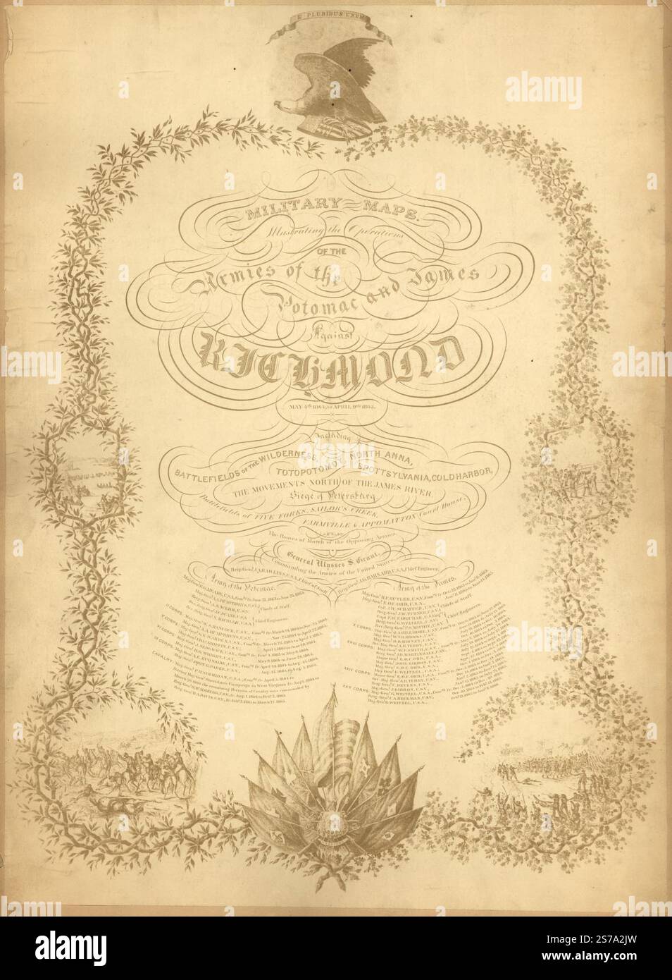 Military maps illustrating the operations of the armies of the Potomac ...