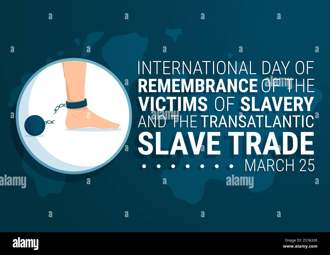 International Day of Remembrance of the Victims of Slavery and Transatlantic Slave Trade Hand ...