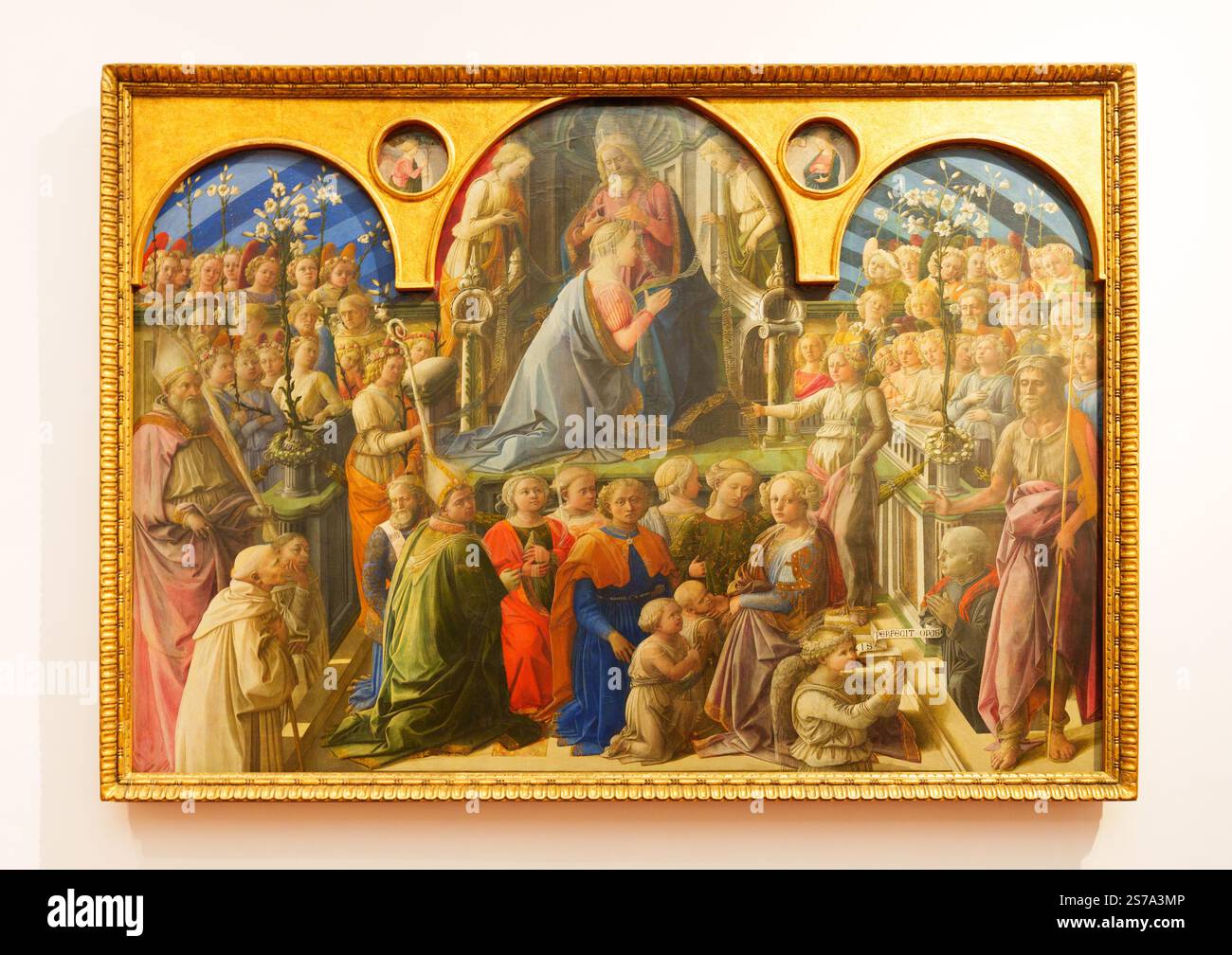 Florence, Italy, January 4, 2024: Coronation Virgin. Filippo Lippi Stock Photo - Alamy