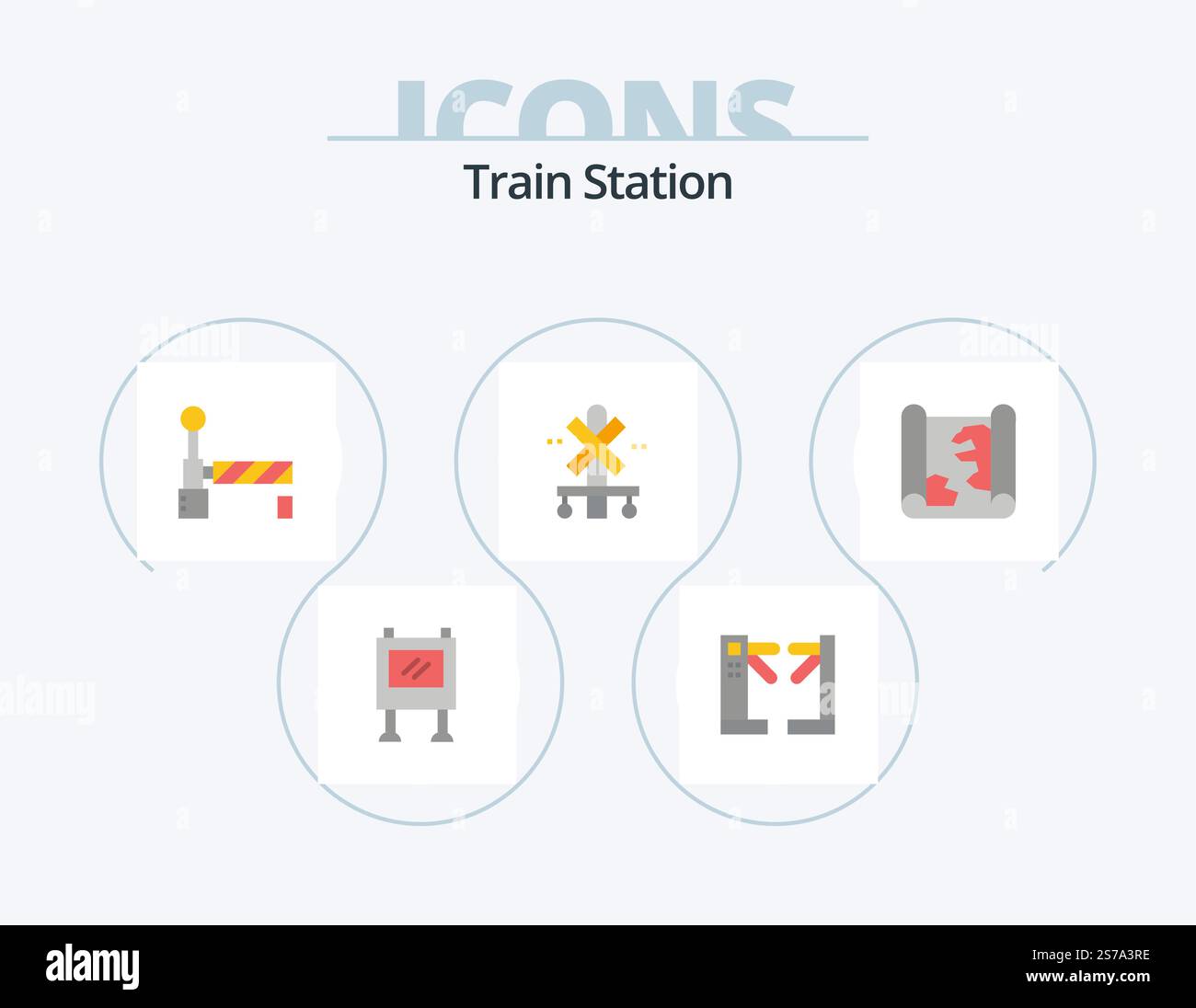 Advertising billboard train Stock Vector Images - Alamy