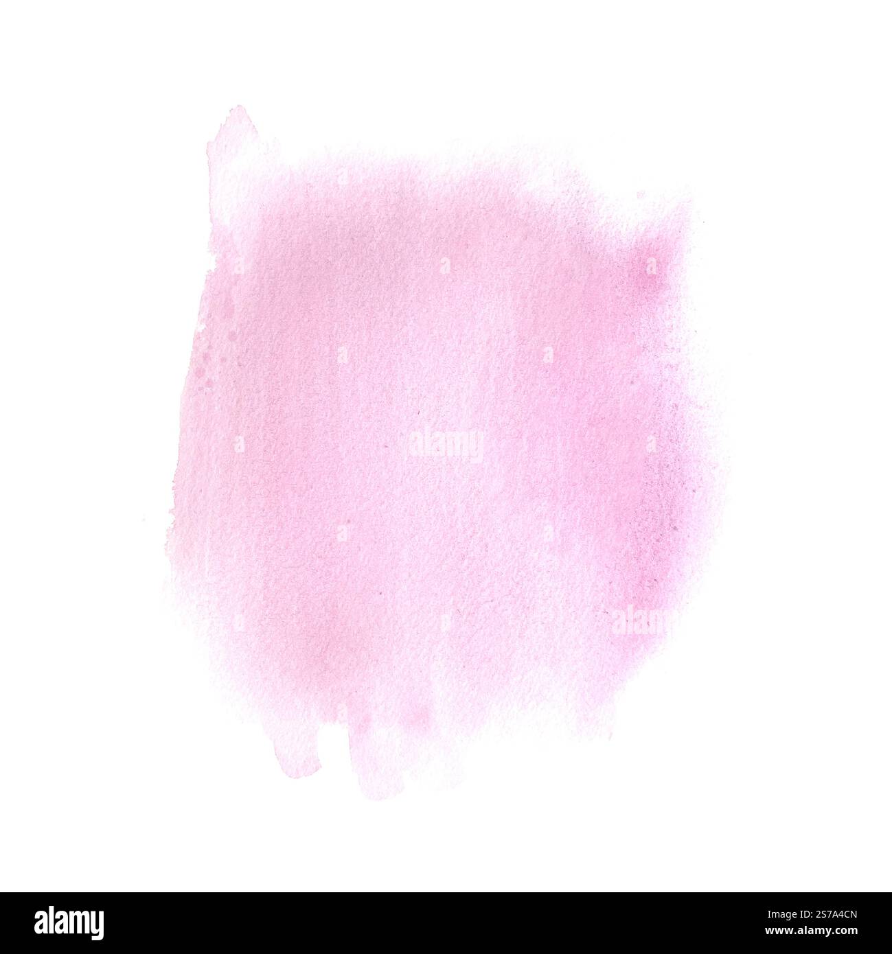 Tenderness pink watercolor blurry spot in abstract style. Hand drawn ...