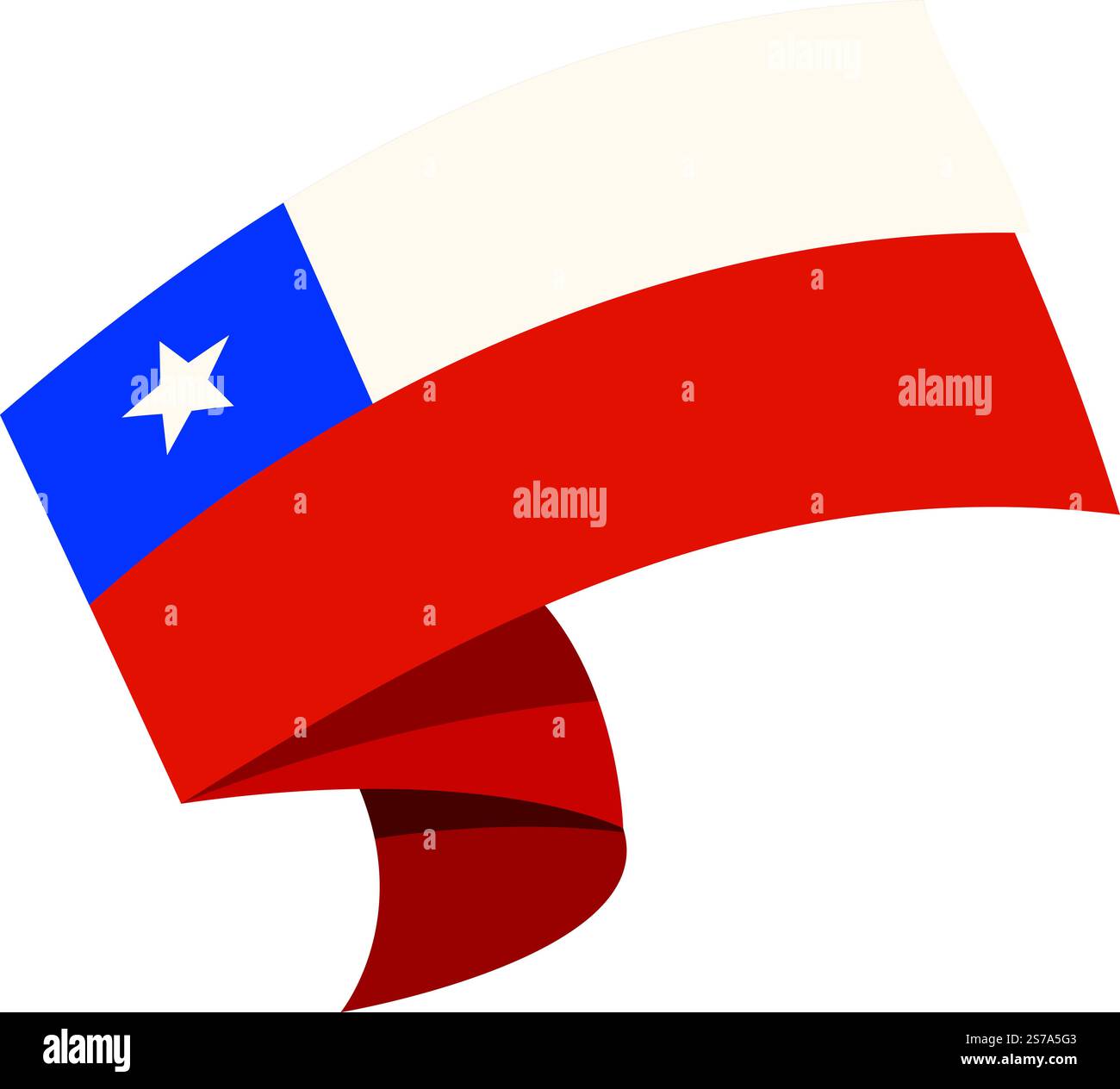 Creative chile flag icon cartoon vector. Travel culture. Card island ...