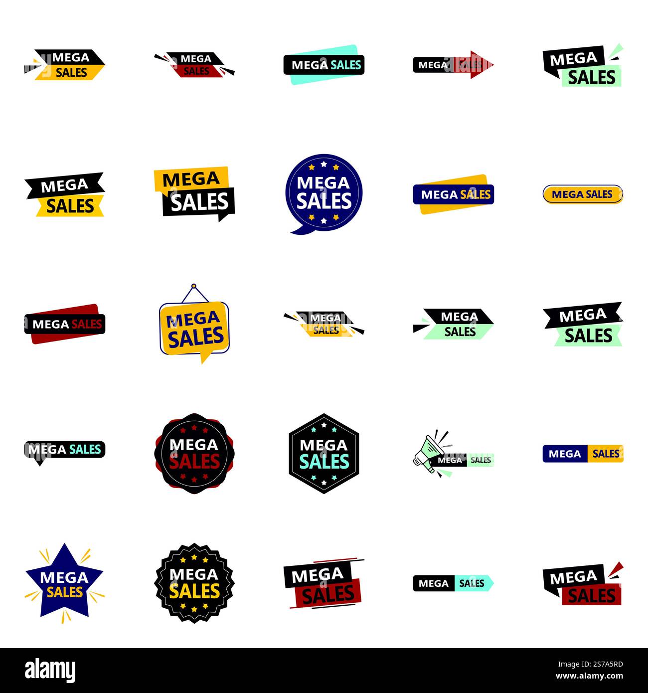 25 Premium Vector Designs in the Mega Sale Pack Perfect for Advertising ...