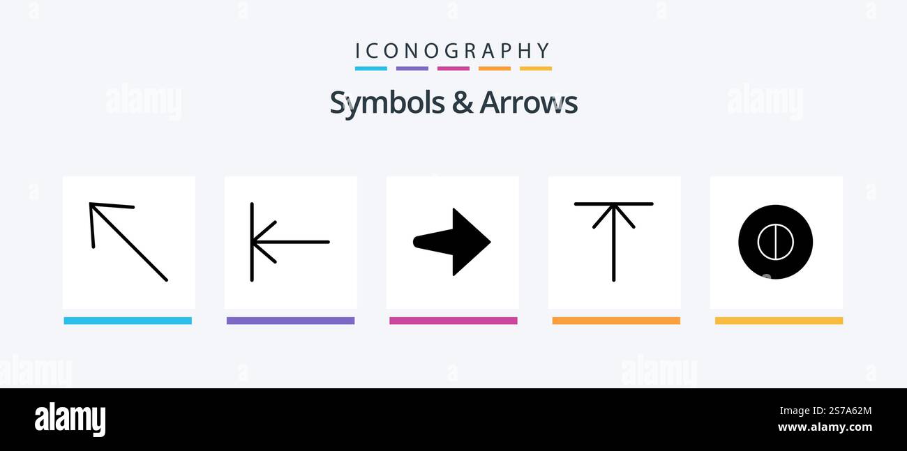 Symbols and Arrows Glyph 5 Icon Pack Including . arrow. beliefs ...