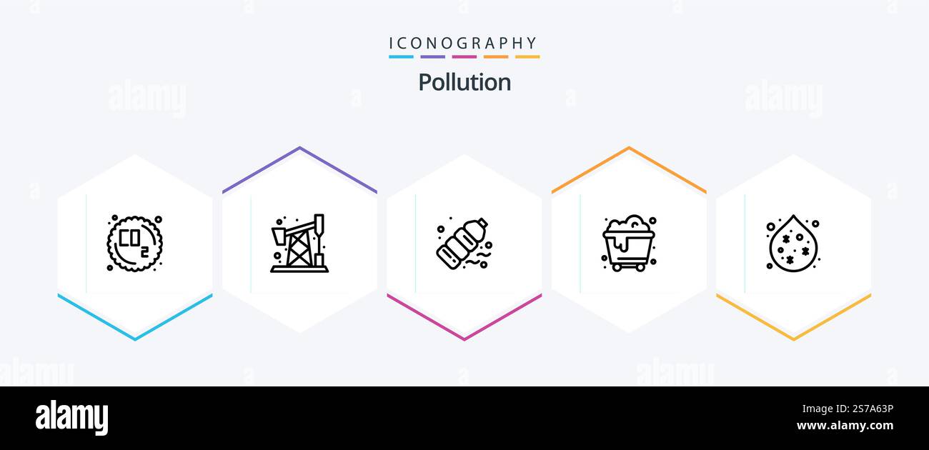 Pollution 25 Line icon pack including . waste. plastic. pollution ...
