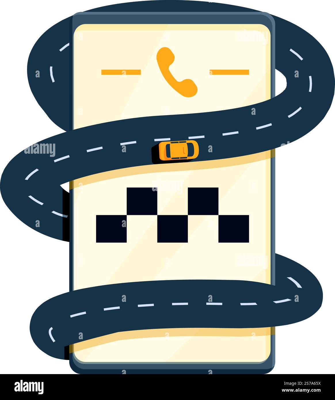 Driver mobile app icon cartoon vector. Taxi cab. Order hand. Driver ...