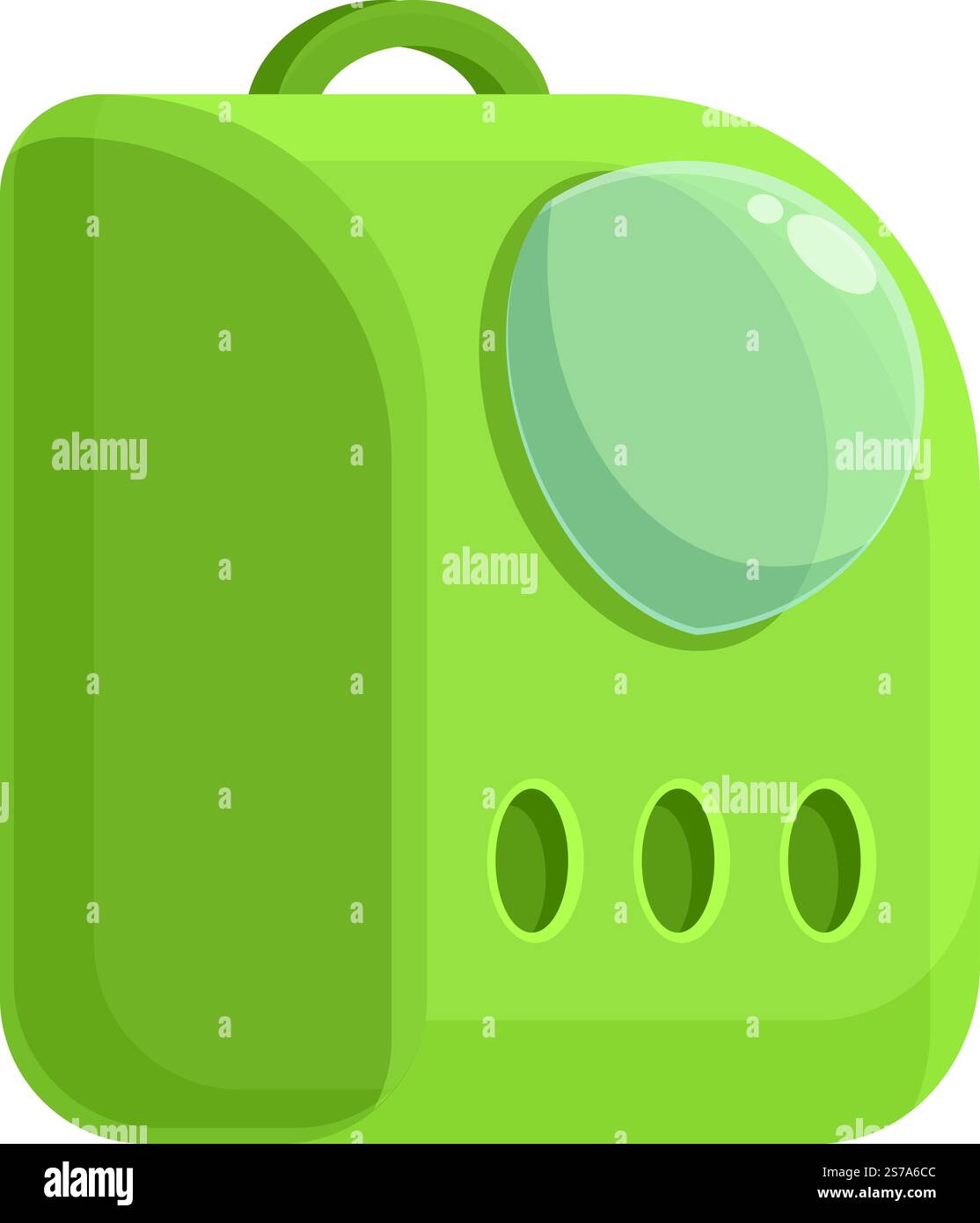 Green cat box icon cartoon vector. Pet cage. Case dog. Green cat box ...