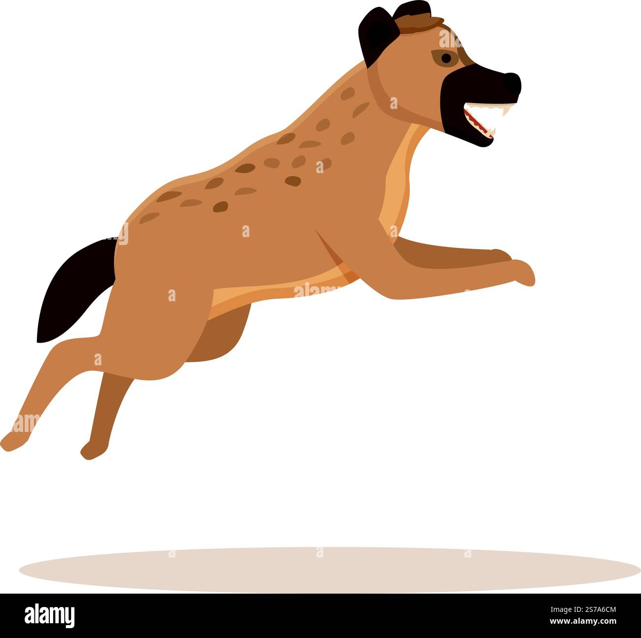 Hyena attack icon cartoon vector. Wild animal. Nature predator. Hyena ...