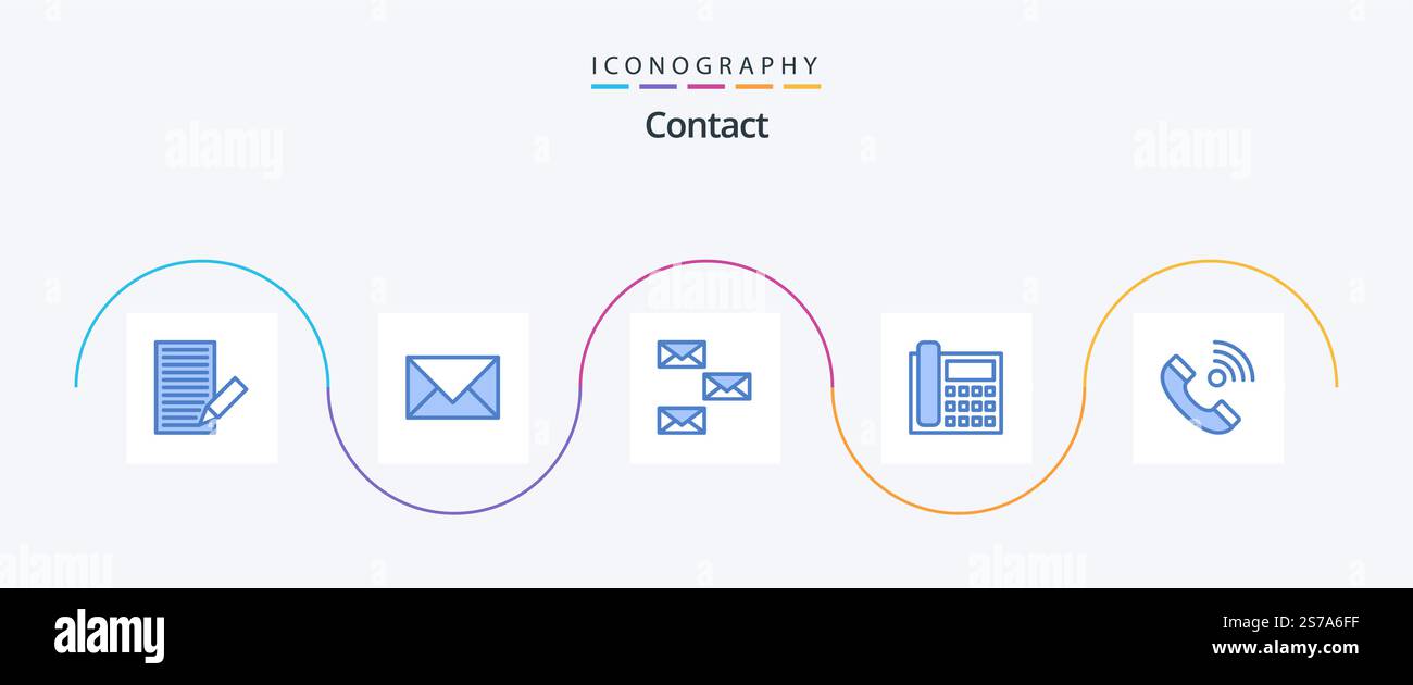 Contact Blue 5 Icon Pack Including contact. call. email. envelope ...