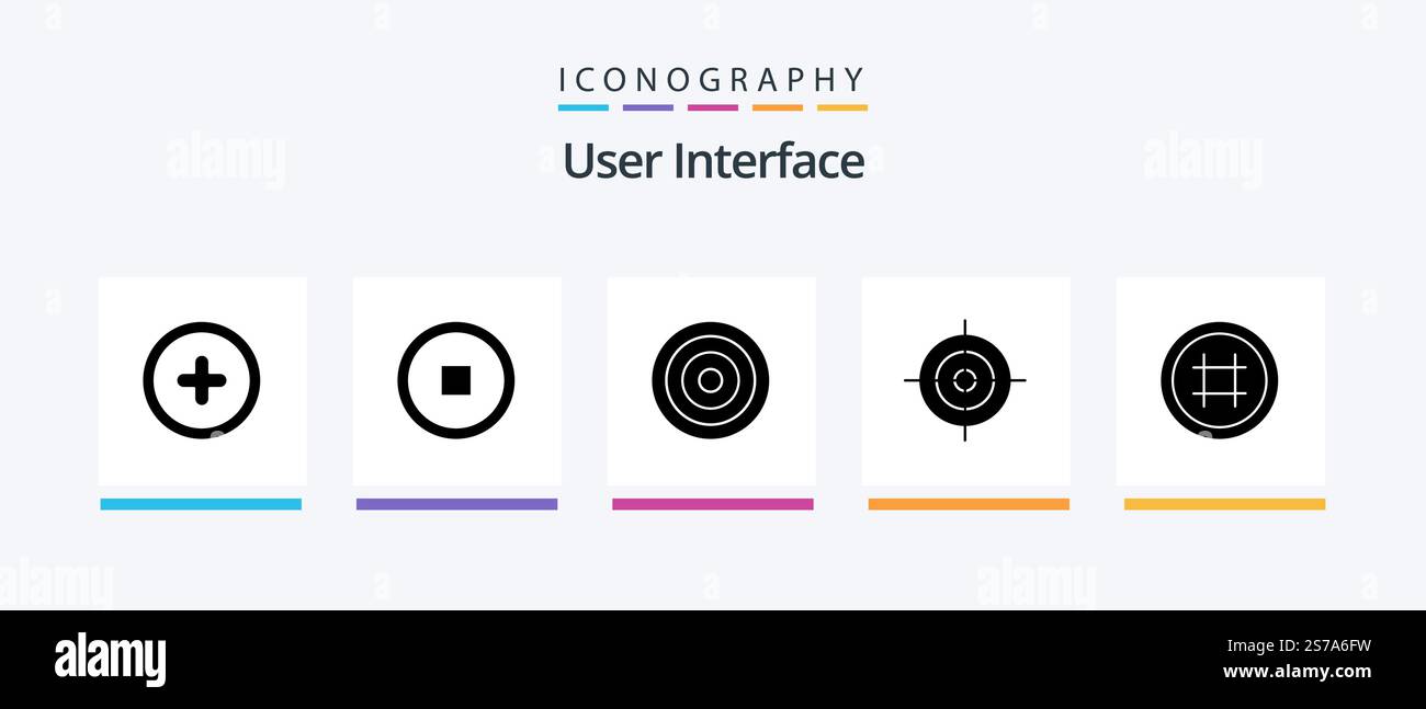 User Interface Glyph 5 Icon Pack Including . ui. line. interface ...