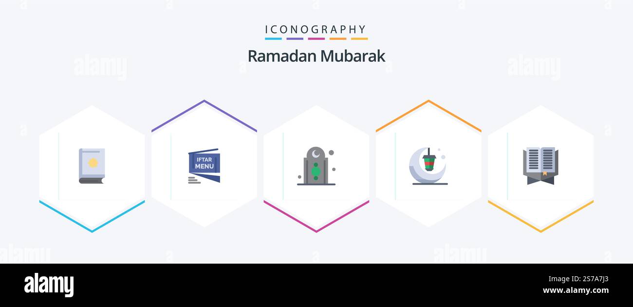 Ramadan 25 Flat icon pack including lamp. lantern. roza. mosque. islam ...