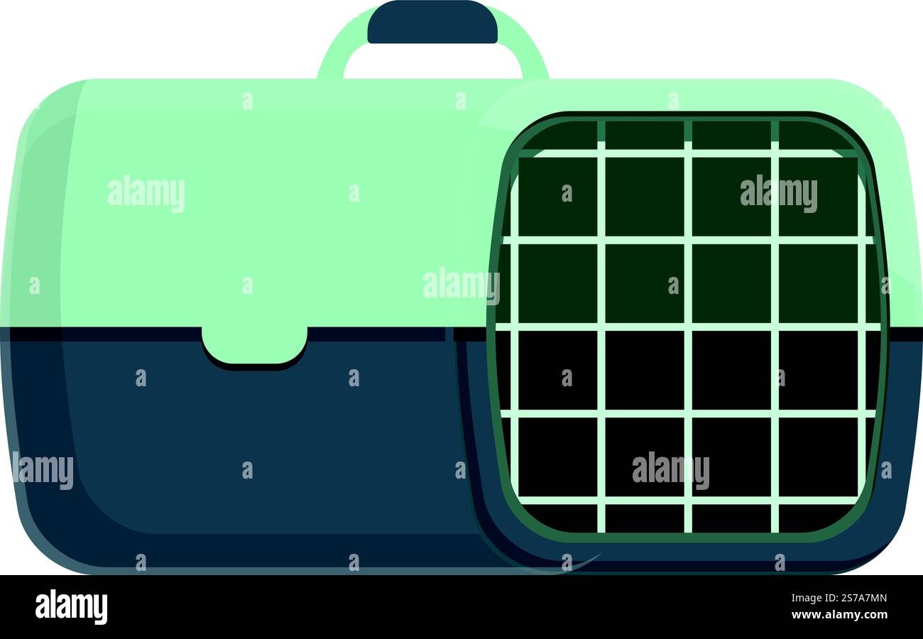 Care case icon cartoon vector. Carrier cage. Box animal. Care case icon ...